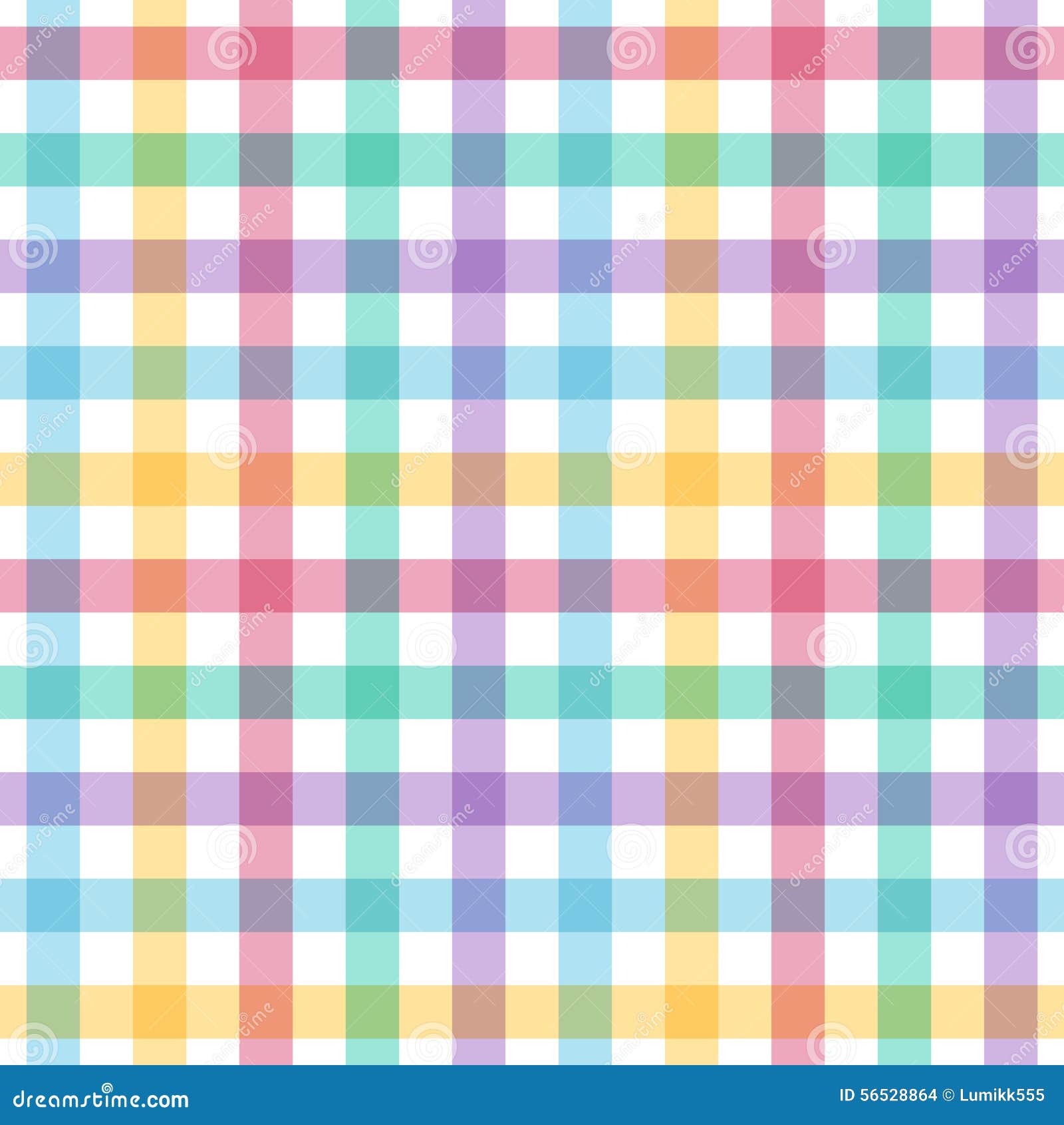 Seamless Multicolored Checkered Pattern. Stock Vector - Illustration of ...