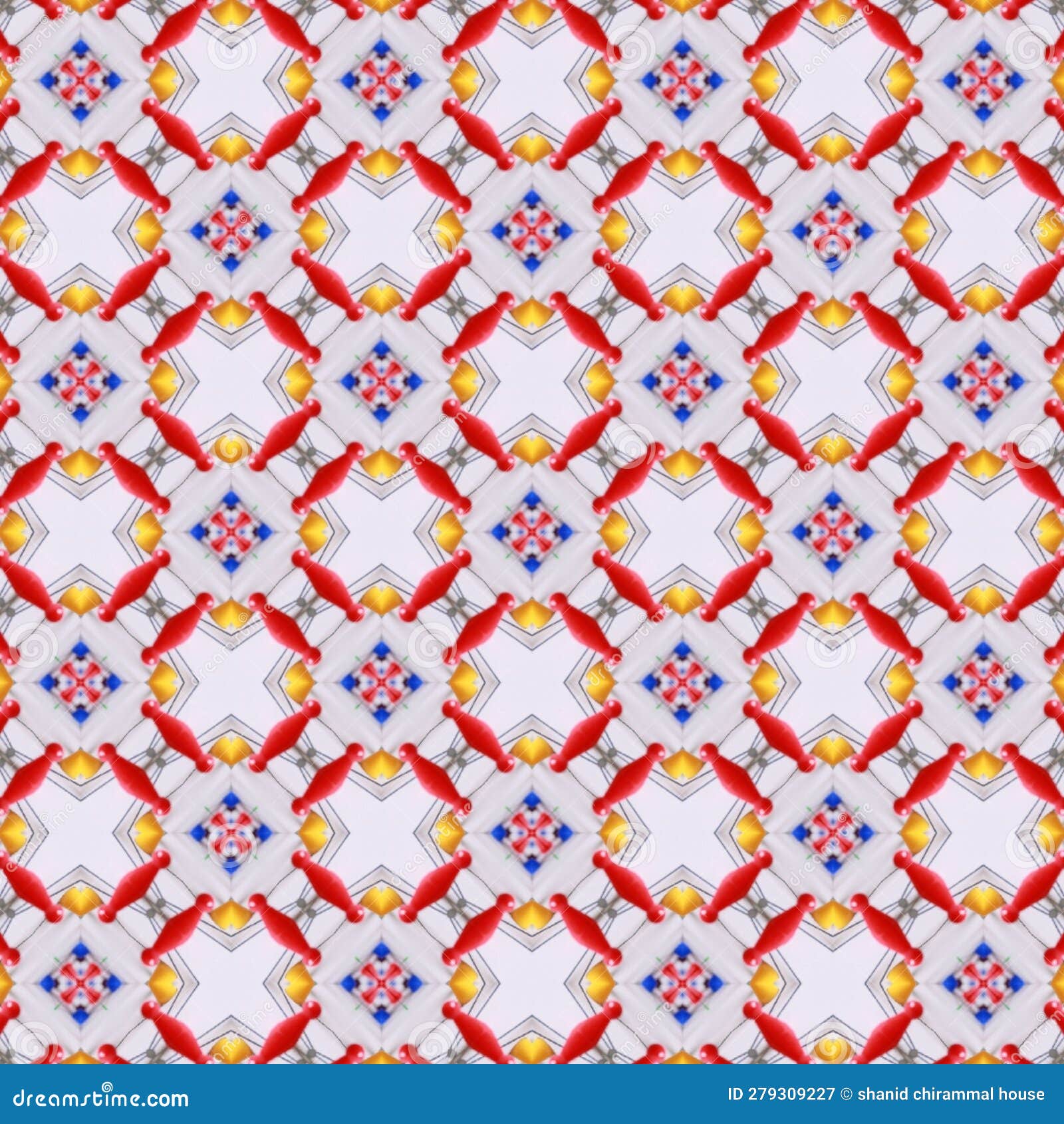 Seamless Multicoloured Creative Pattern Design Printable Model Stock ...