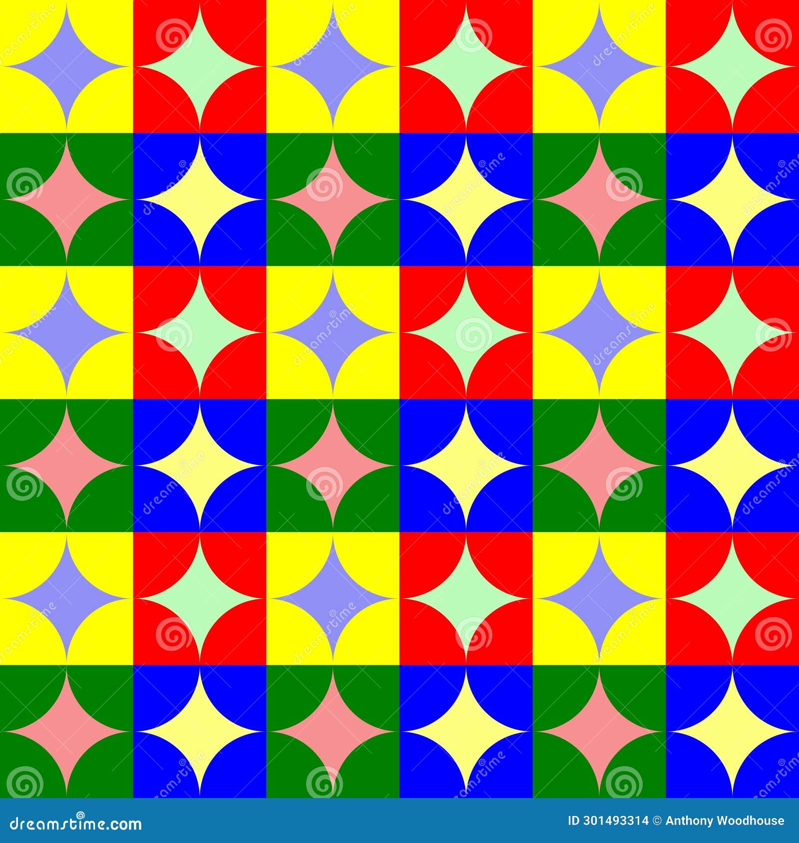 Seamless Multicoloured Vector Graphic of Rows and Columns of ...