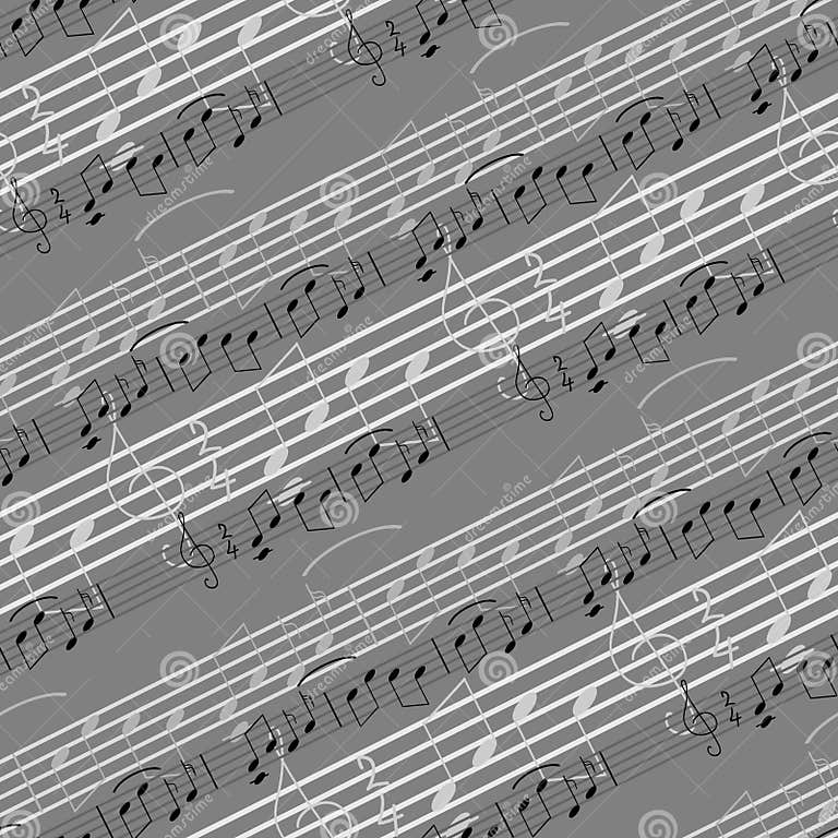 Seamless music pattern stock vector. Illustration of classic - 4704471