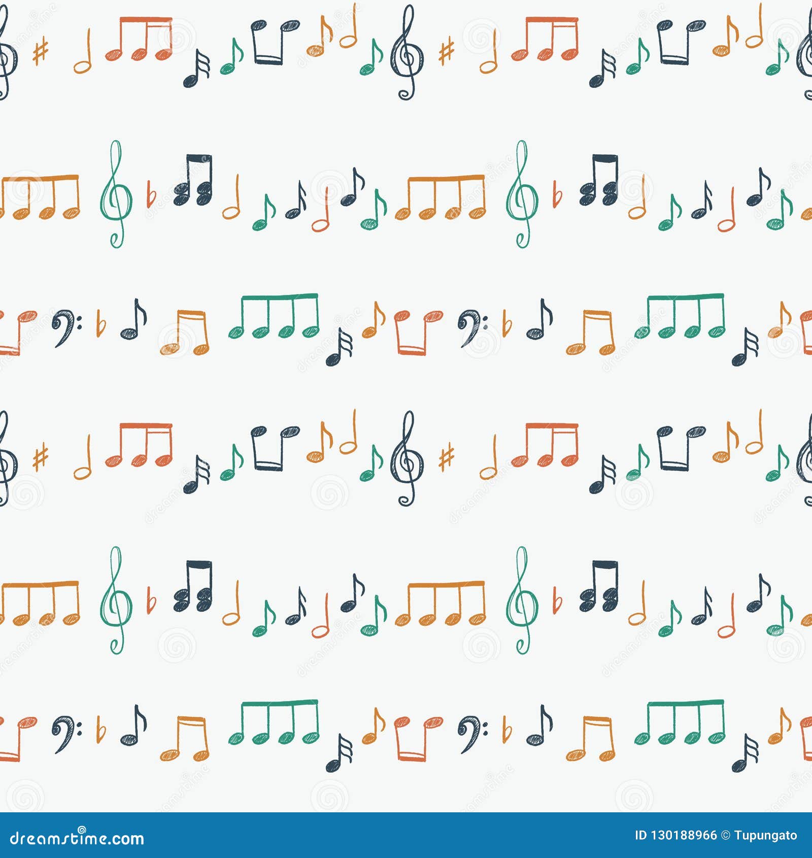 Seamless music texture stock vector. Illustration of bedsheets - 130188966