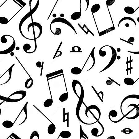 Seamless Music theme stock vector. Illustration of music - 8000966