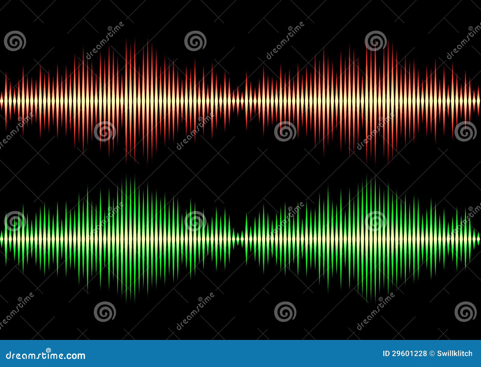 Seamless Music Wave Pattern Stock Vector - Illustration of sine, sound ...