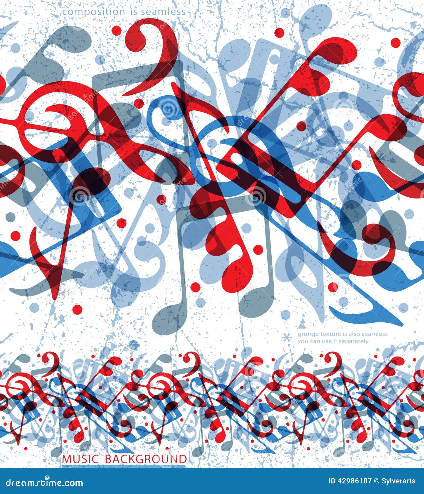 Seamless Musical Symbols And Marks Seamless Background With Musical ...
