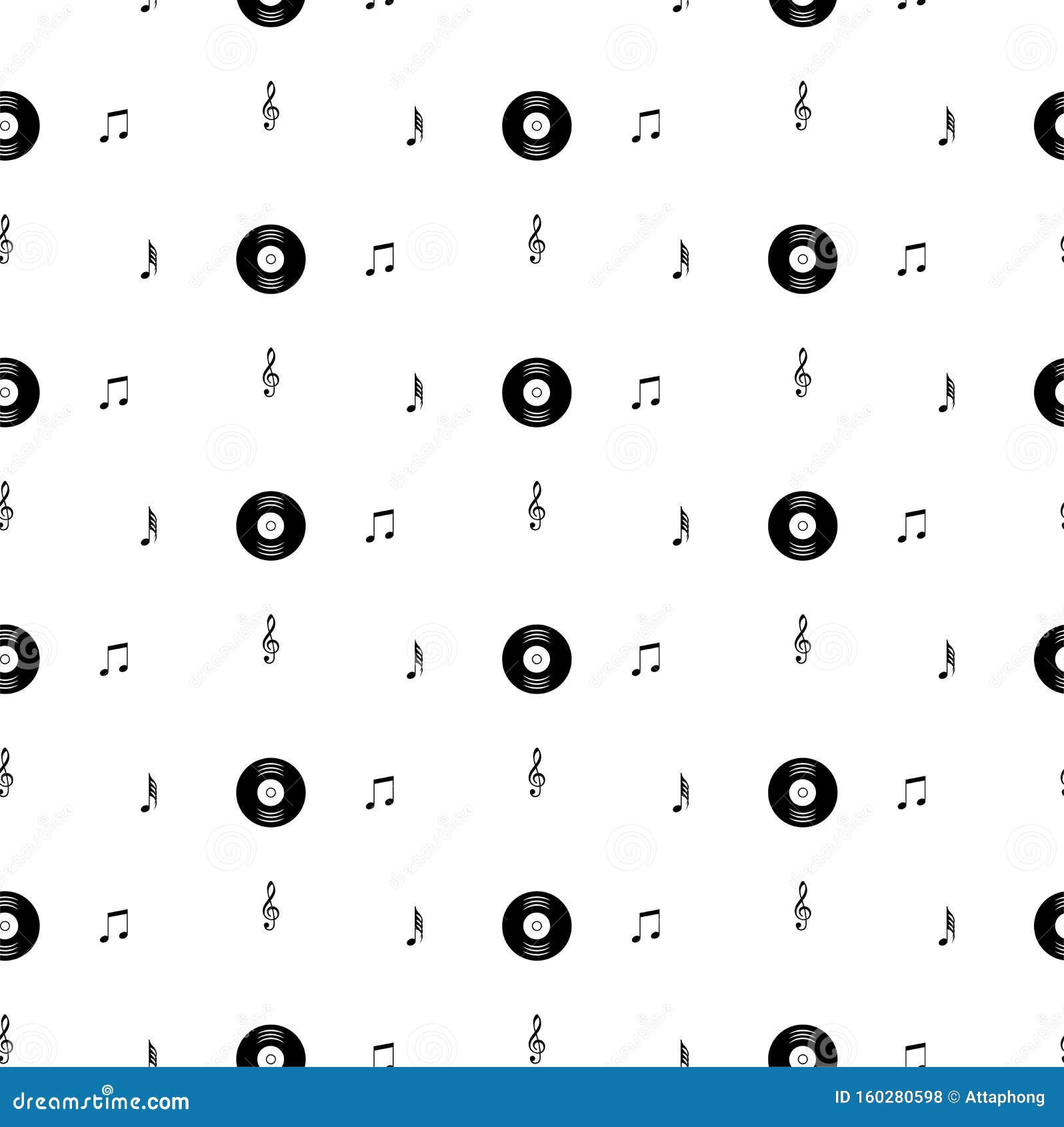 Seamless Musical Symbols and Marks Seamless Background with Musical ...