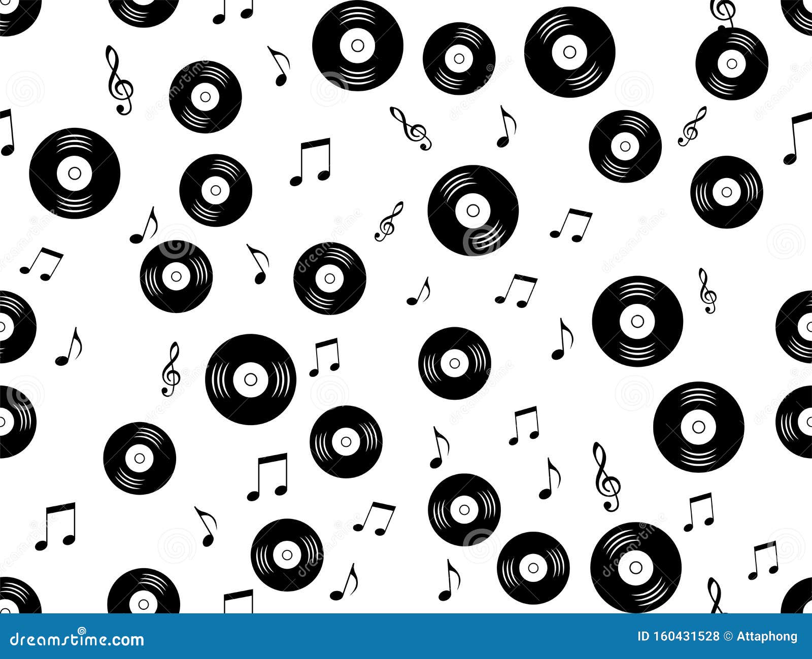 Seamless Musical Symbols and Marks Seamless Background with Musical ...