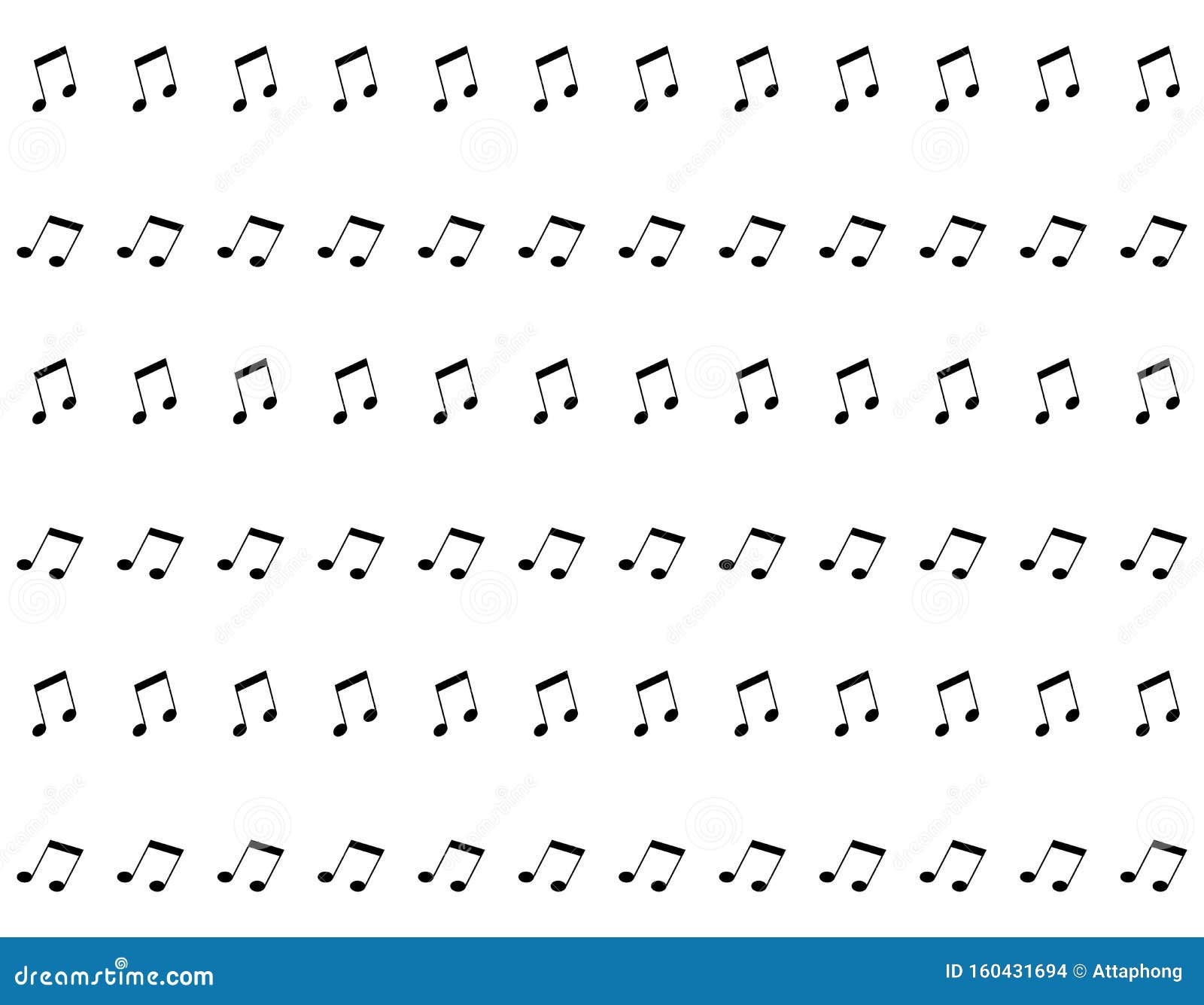 Seamless Musical Symbols And Marks Seamless Background With Musical ...