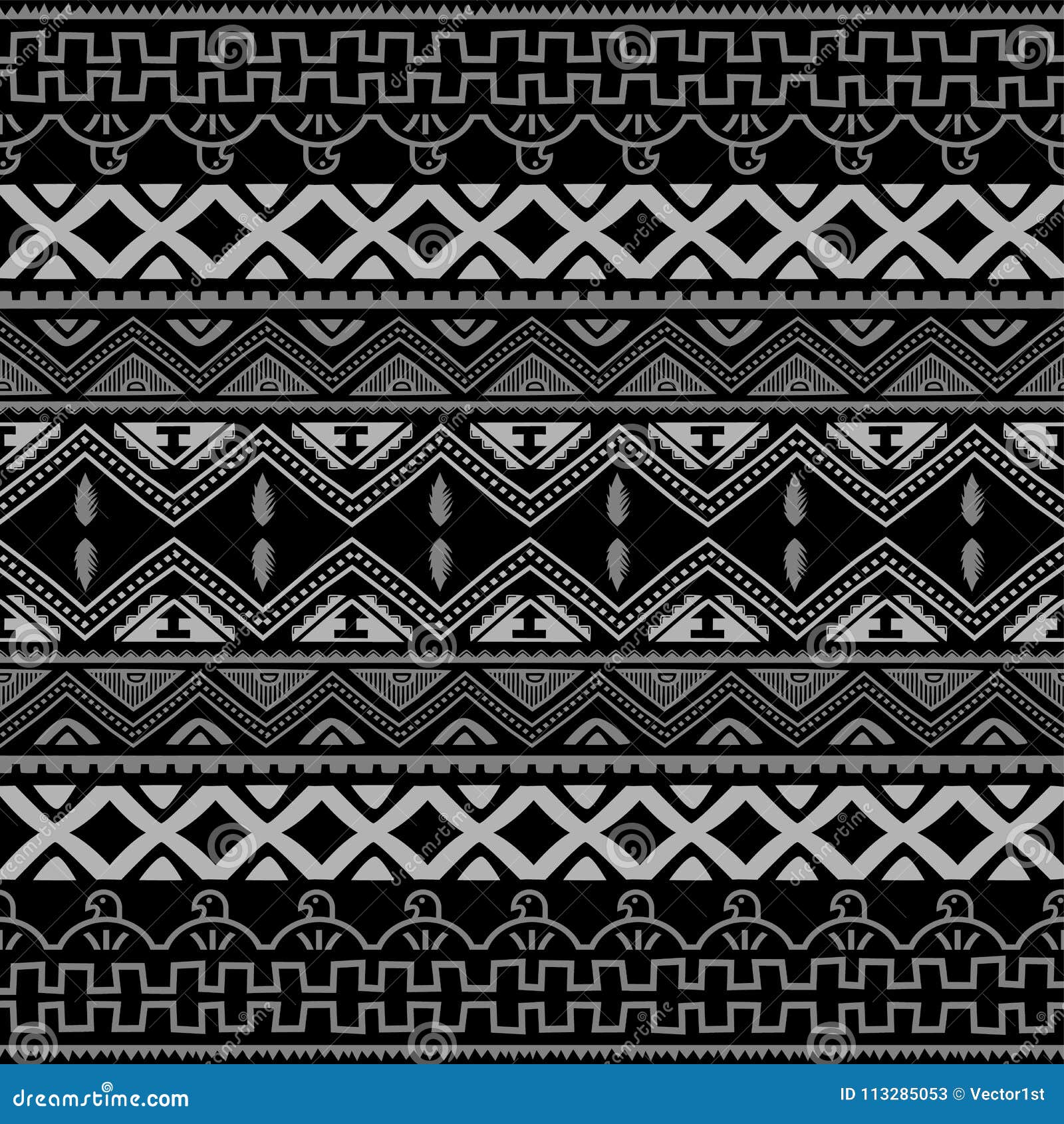 Seamless Native Pattern Background Stock Vector - Illustration of ...