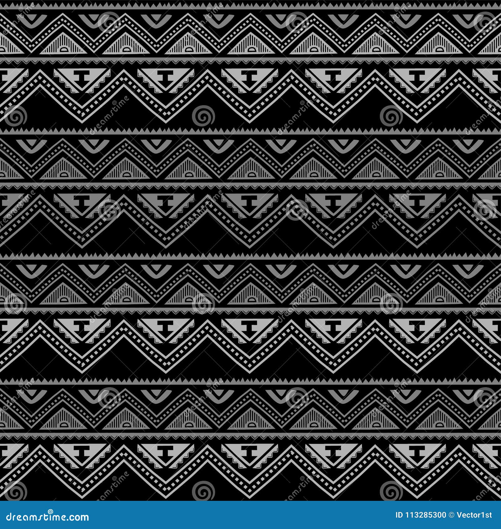 Seamless Native Pattern Background Stock Vector - Illustration of ...