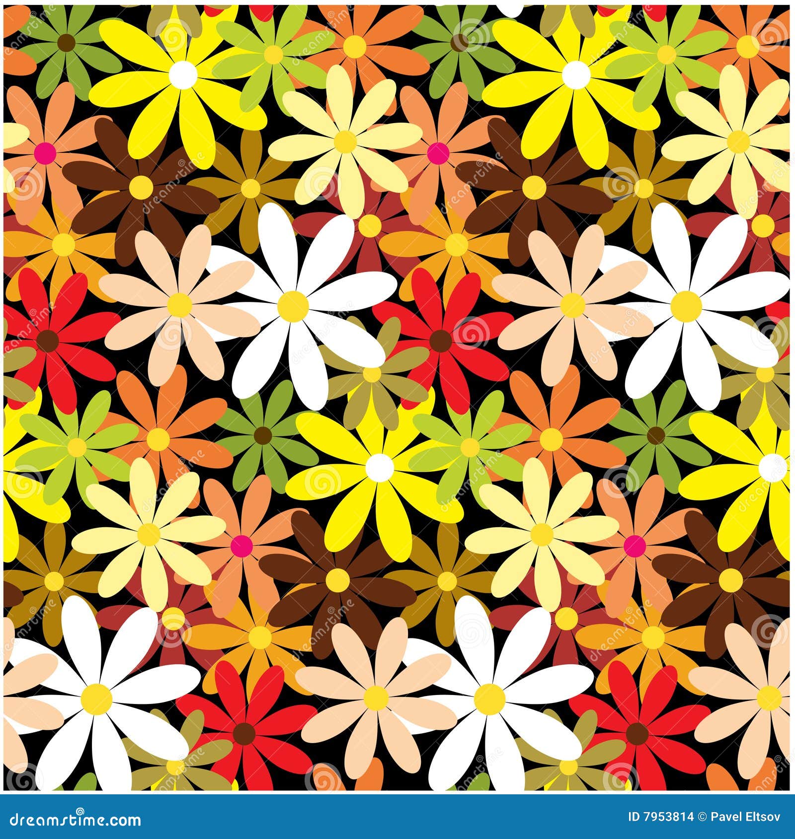Seamless nature pattern stock vector. Illustration of pattern - 7953814