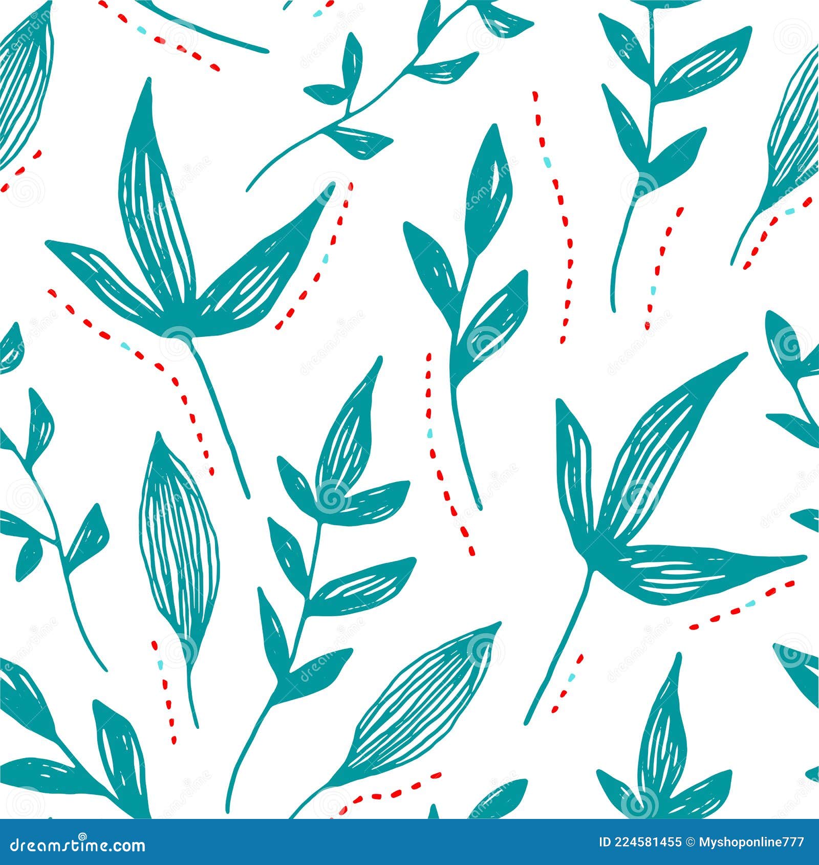 Seamless nature pattern stock illustration. Illustration of artwork ...
