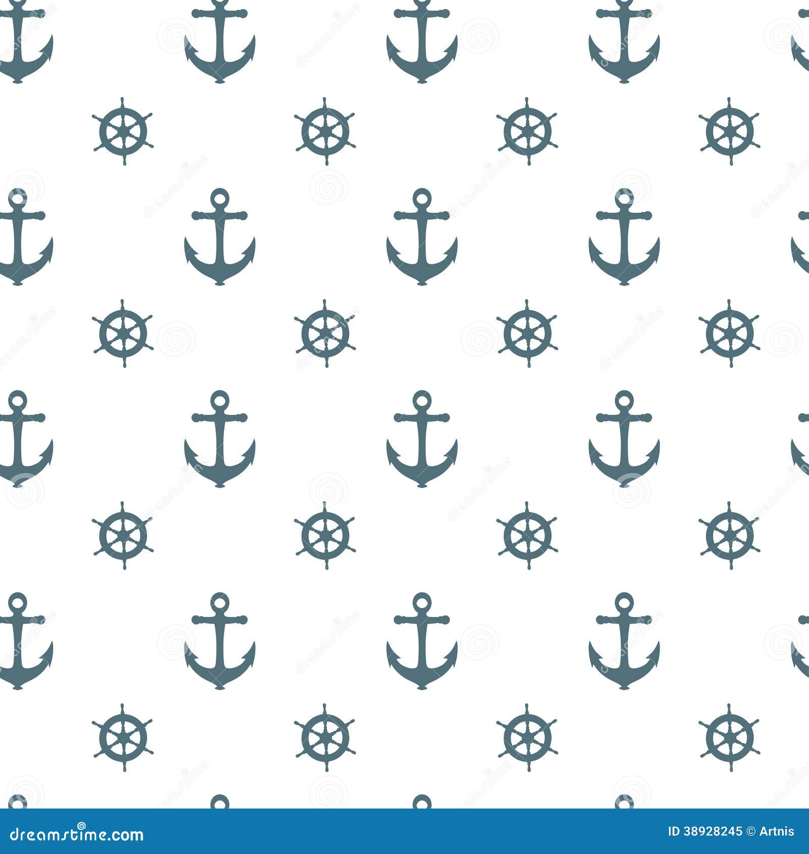 Seamless nautical pattern stock vector. Illustration of love - 38928245