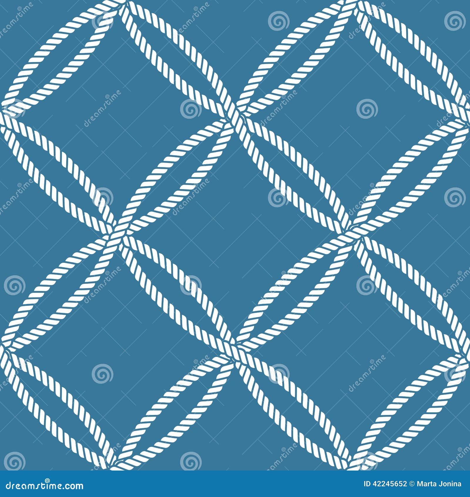 Seamless Nautical Rope Pattern Stock Illustration - Illustration of ...