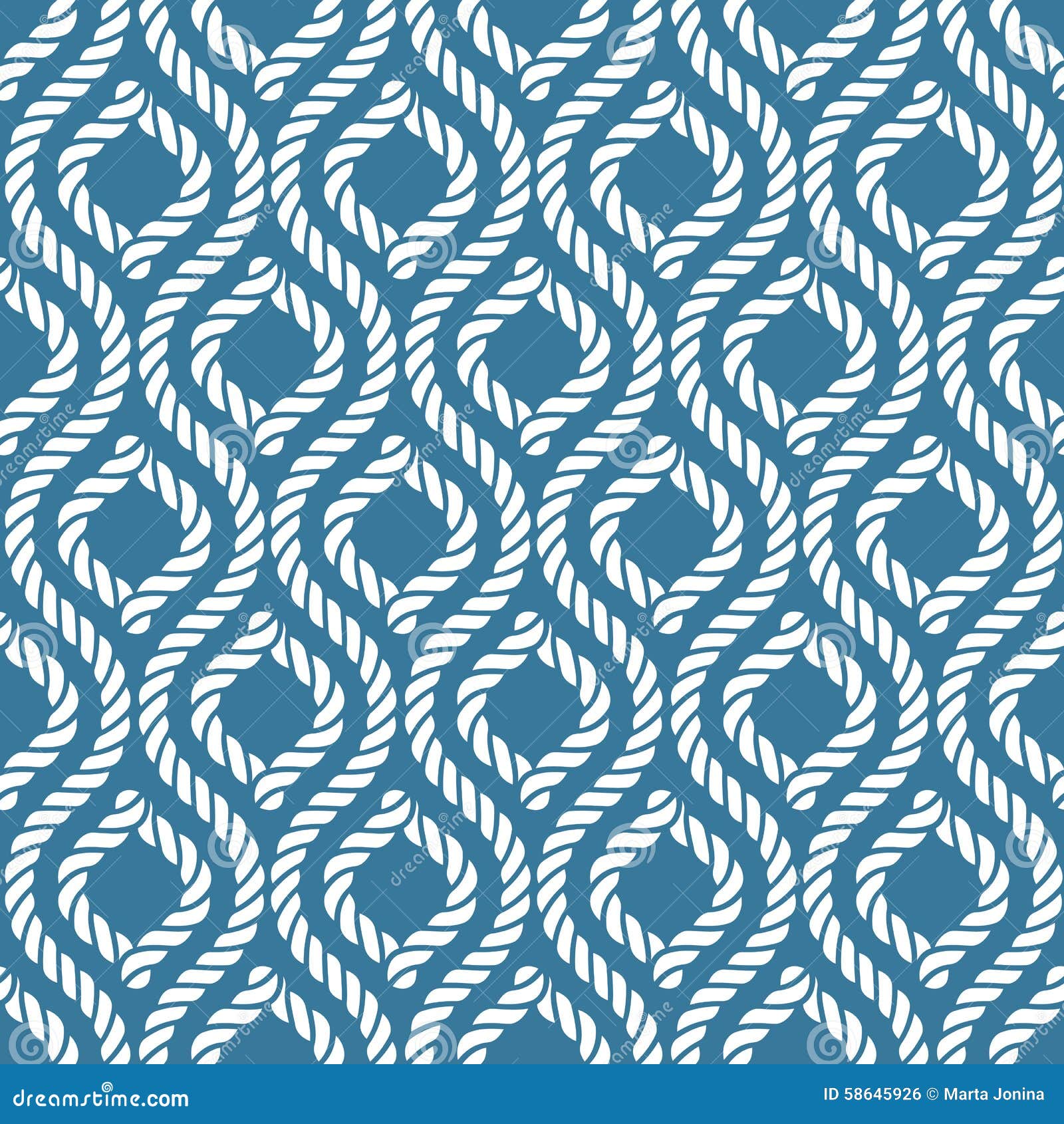 Seamless Nautical Rope Pattern Stock Vector - Illustration of graphic ...