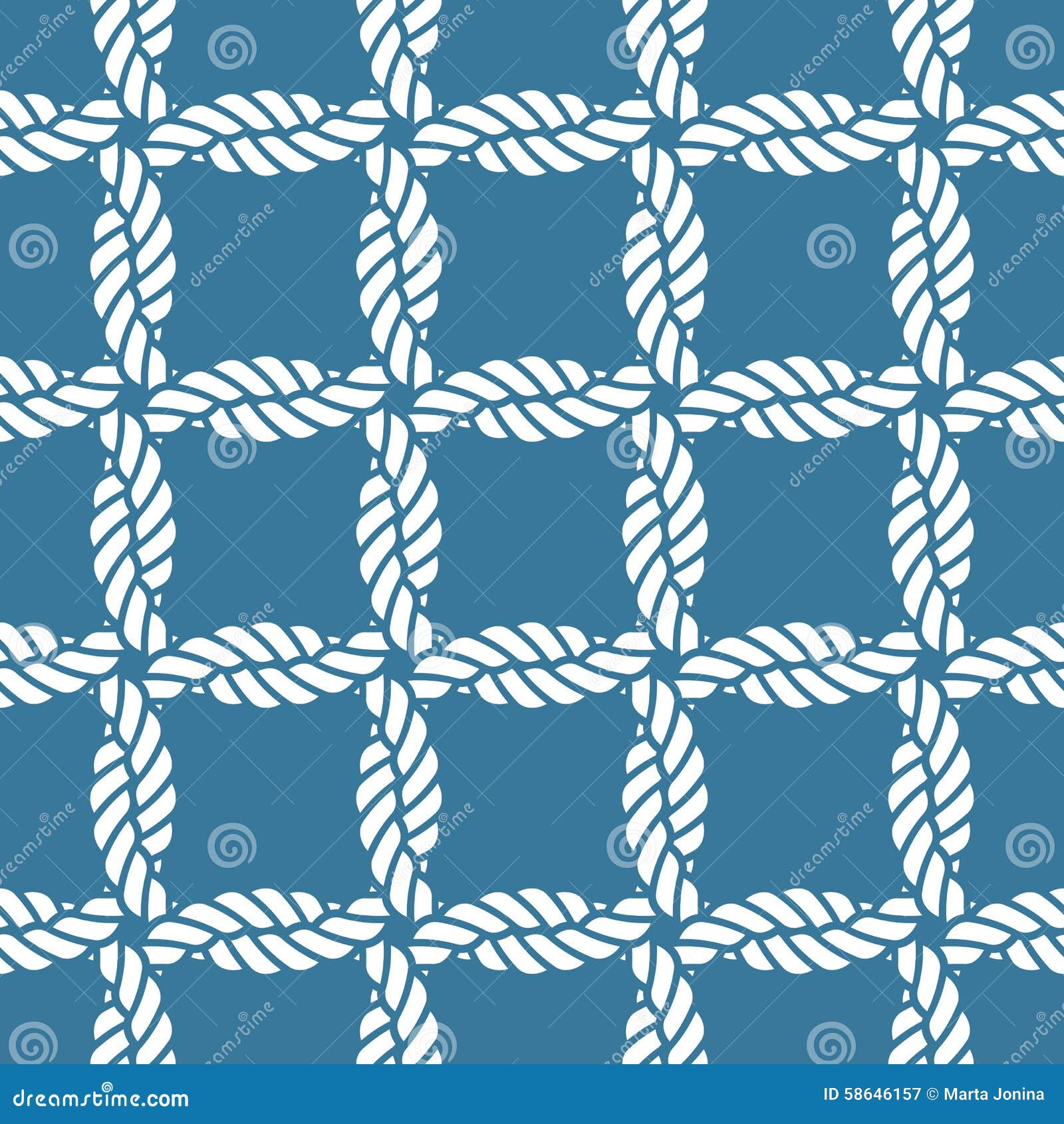 Seamless Nautical Rope Pattern Stock Vector - Illustration of lasso ...