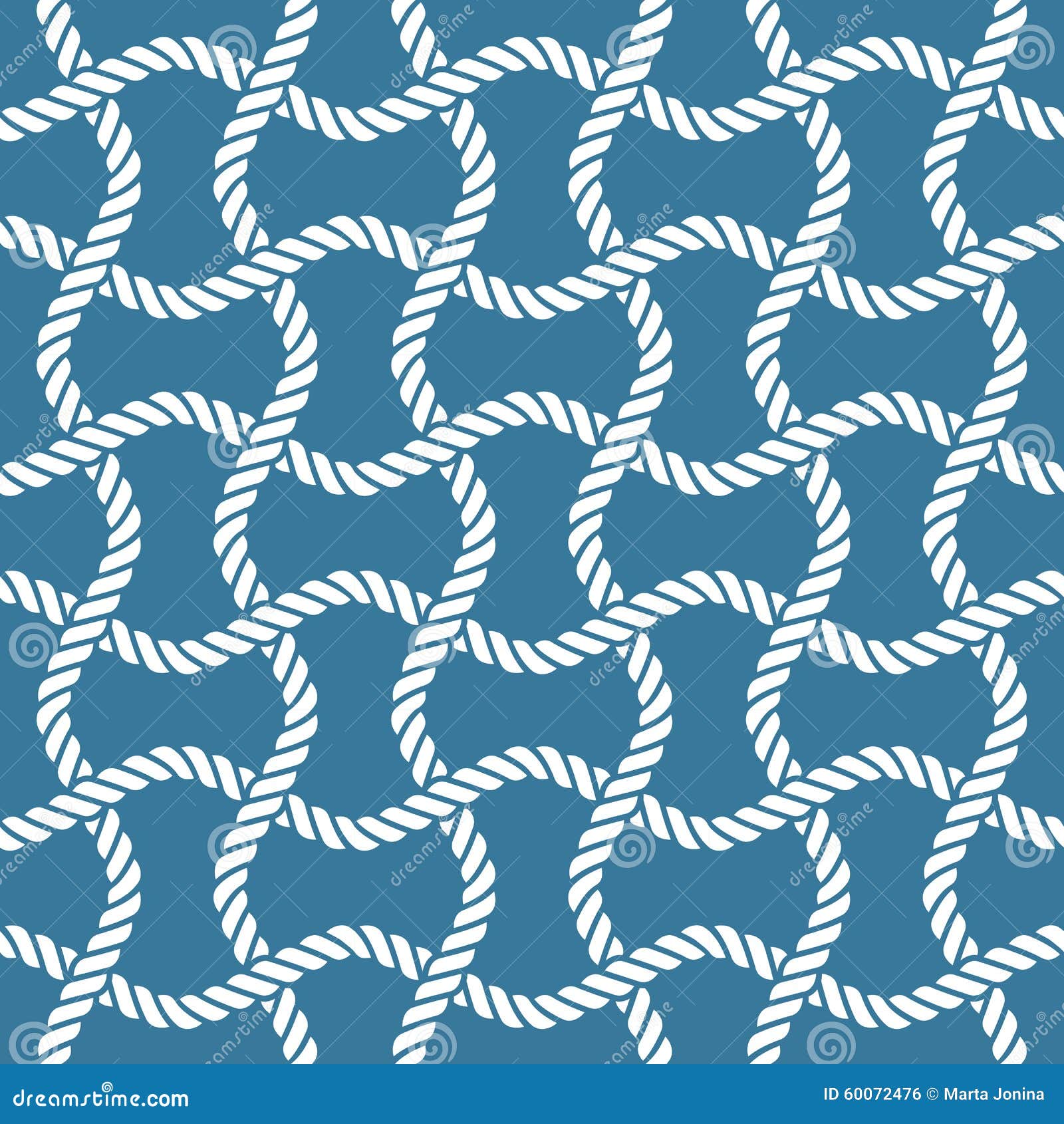 Seamless Nautical Rope Pattern Stock Vector - Illustration of string ...