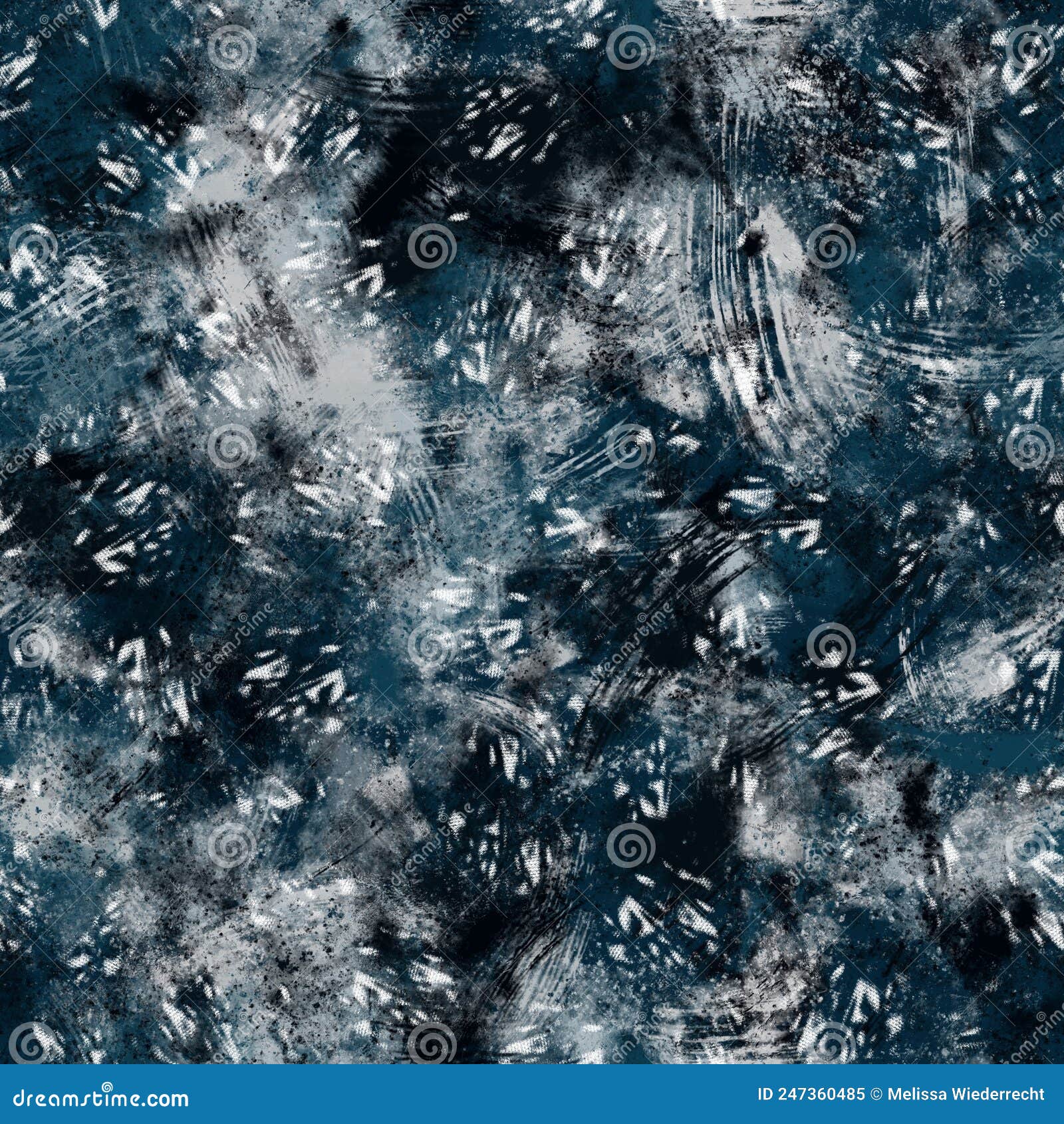 Seamless Navy Blue and White Abstract Grungy Seamless Surface Pattern ...