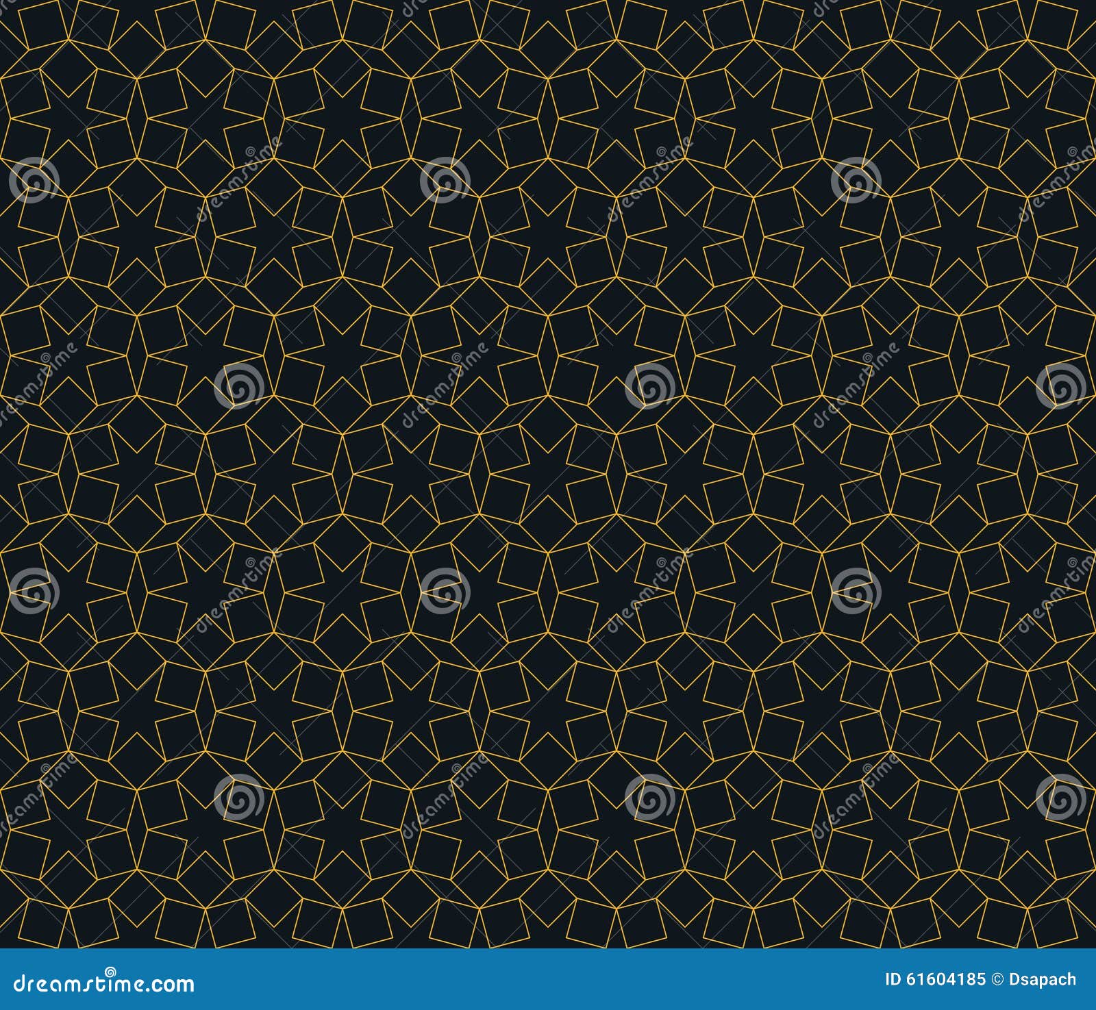 Seamless Neon Orange Islamic Hexagonal Star Ethnic Geometric Pattern ...