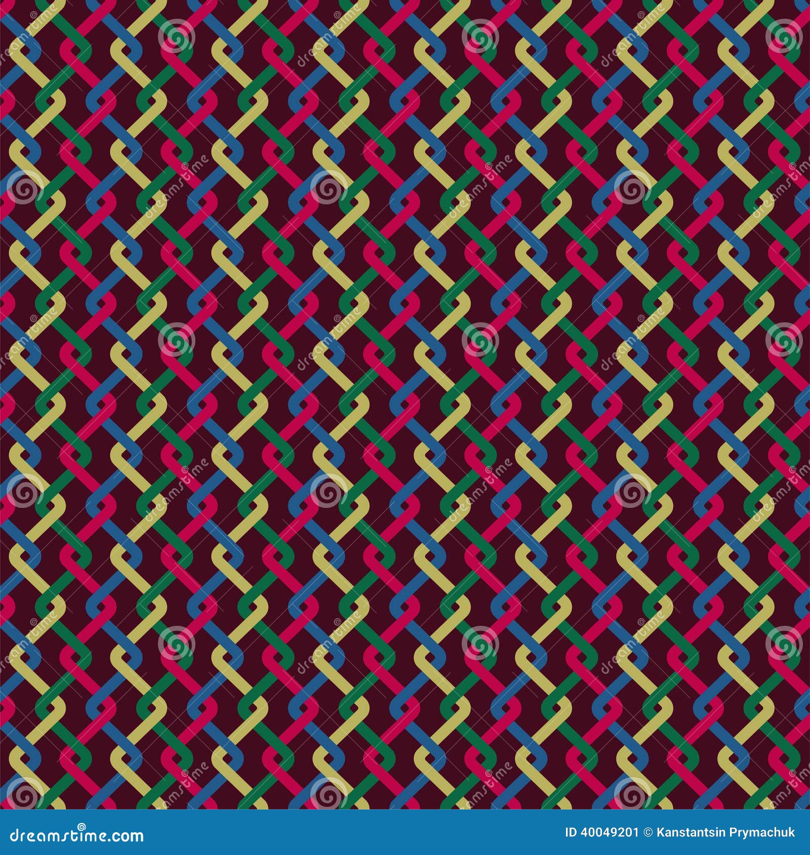 Seamless Netting Pattern Background. Vector Stock Vector - Illustration ...