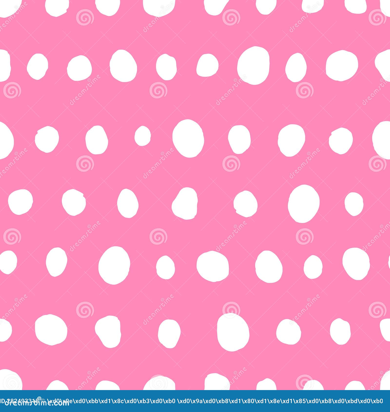 Seamless Pink Polka Dots Pattern. Abstract Background Stock Vector ...