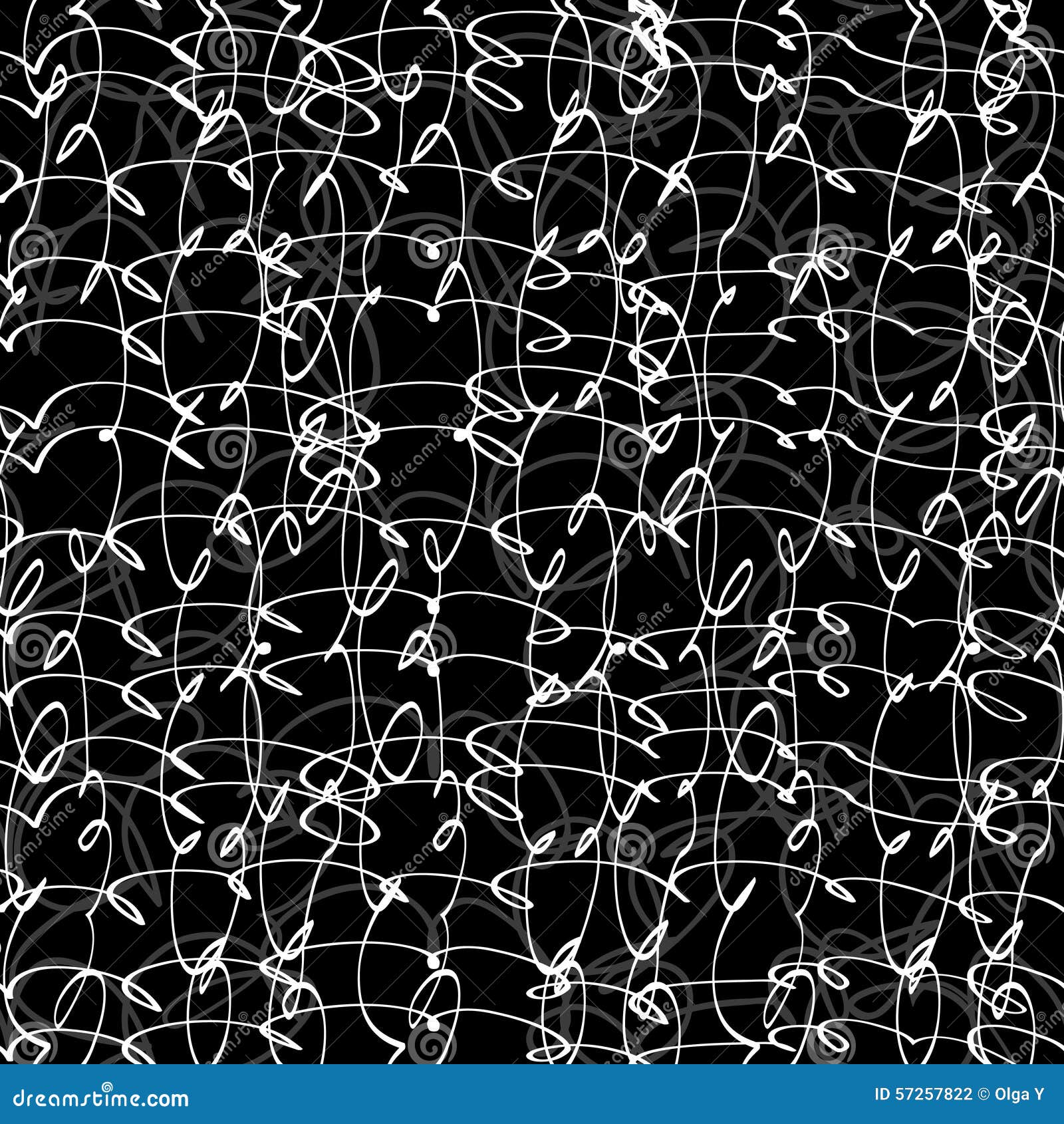 Seamless Nk Hand Drawn Scribble Texture Stock Illustration ...