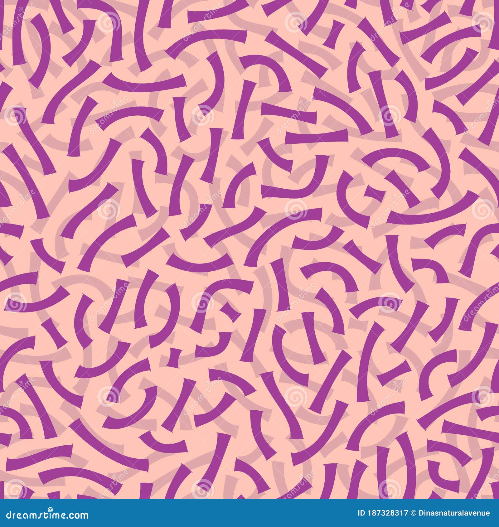 Seamless Noodle Simplistic Abstract Surface Pattern Improvisation Stock ...