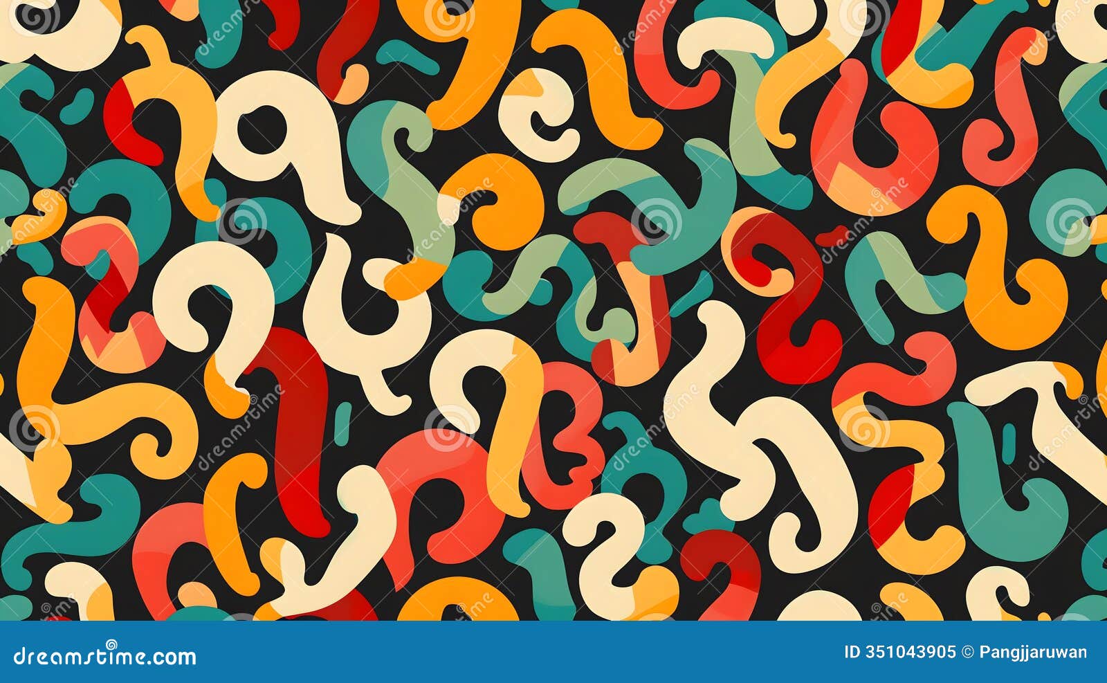 Seamless Number Pattern For Background Royalty-Free Stock Photo ...