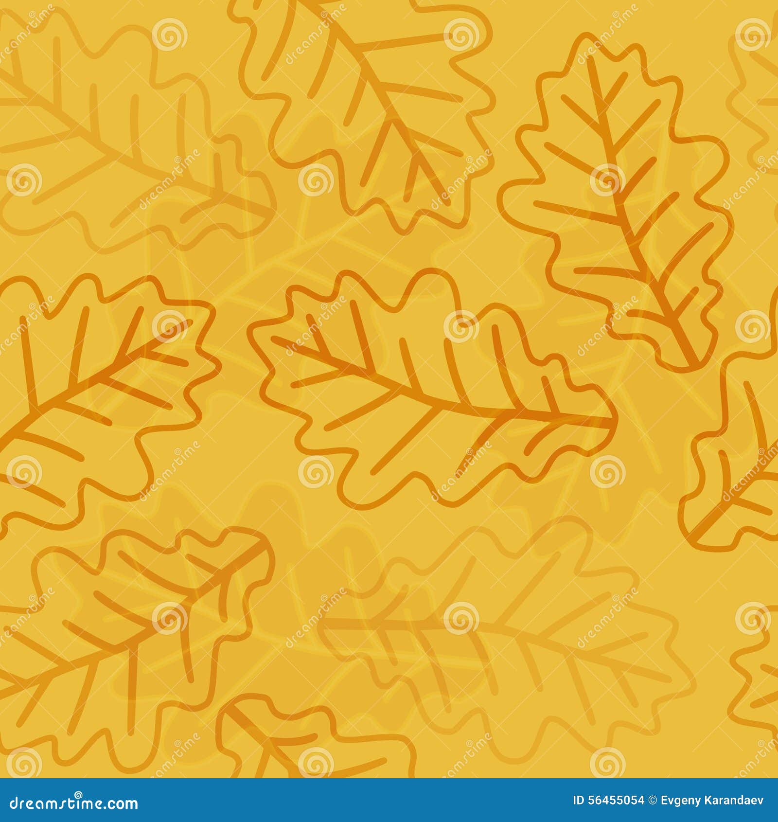 Seamless Oak Leaves Pattern Stock Vector - Illustration of scrapbook ...