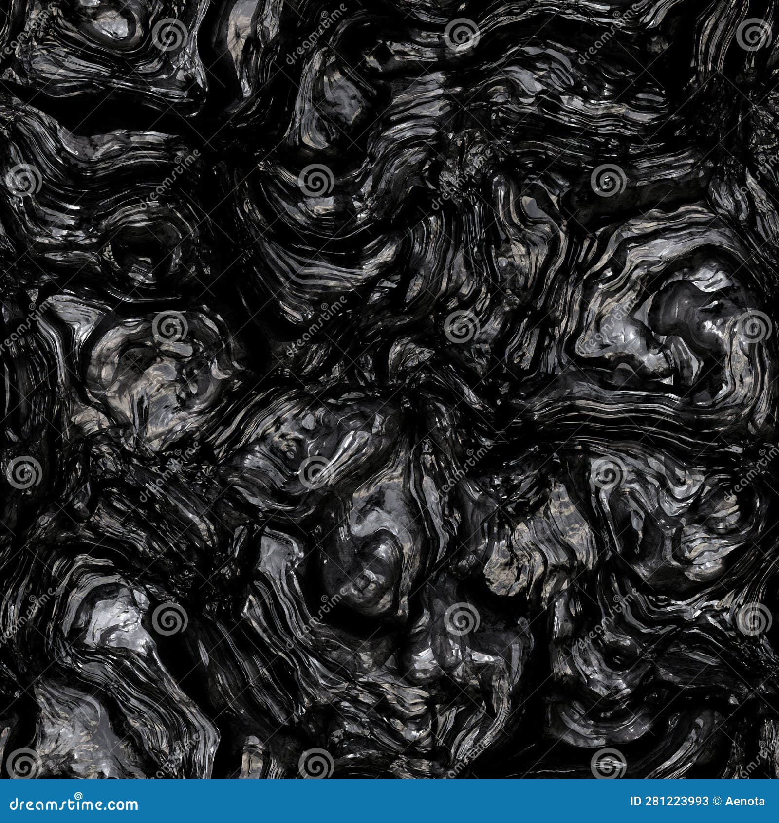 Seamless obsidian pattern stock illustration. Illustration of sable ...