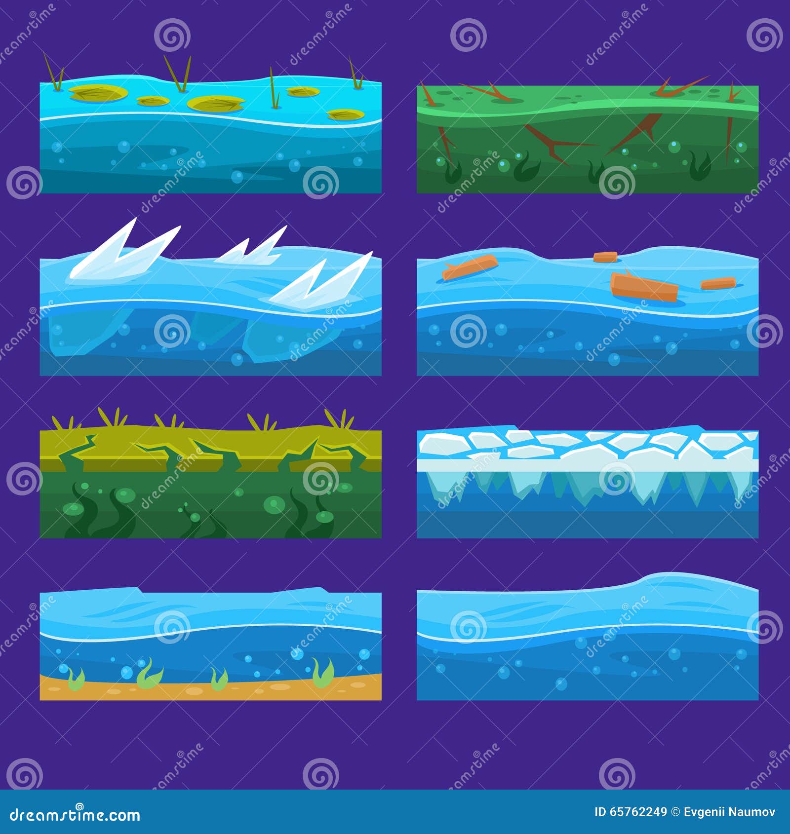 Seamless Ocean, Sea, Water Waves Vector | CartoonDealer.com #61709976 Seamless Ocean, Sea, Water Waves Vector | CartoonDealer.com #61709976
