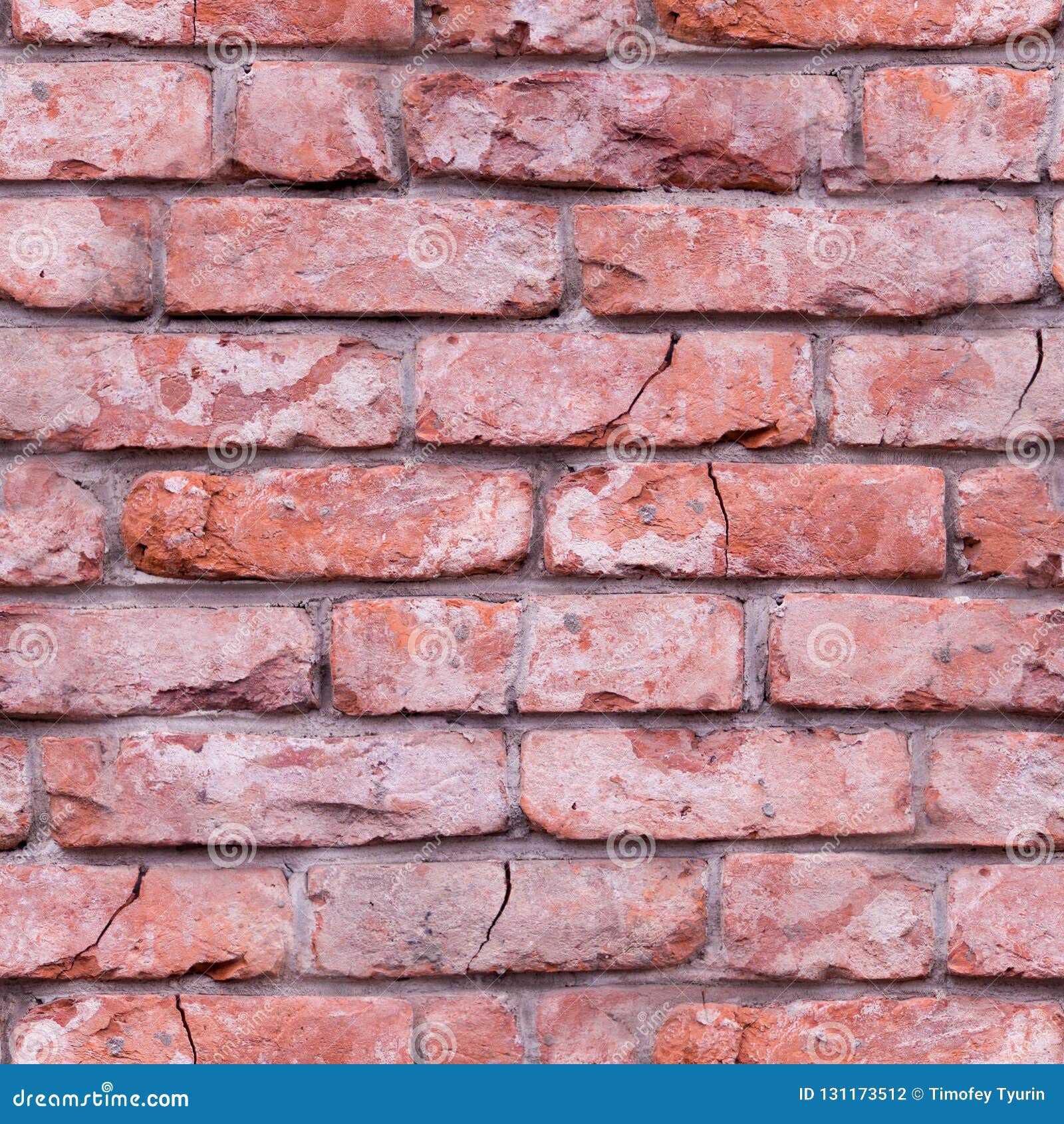 Seamless Old Weathered Brick Wall Texture, Background. Exterior Stock ...