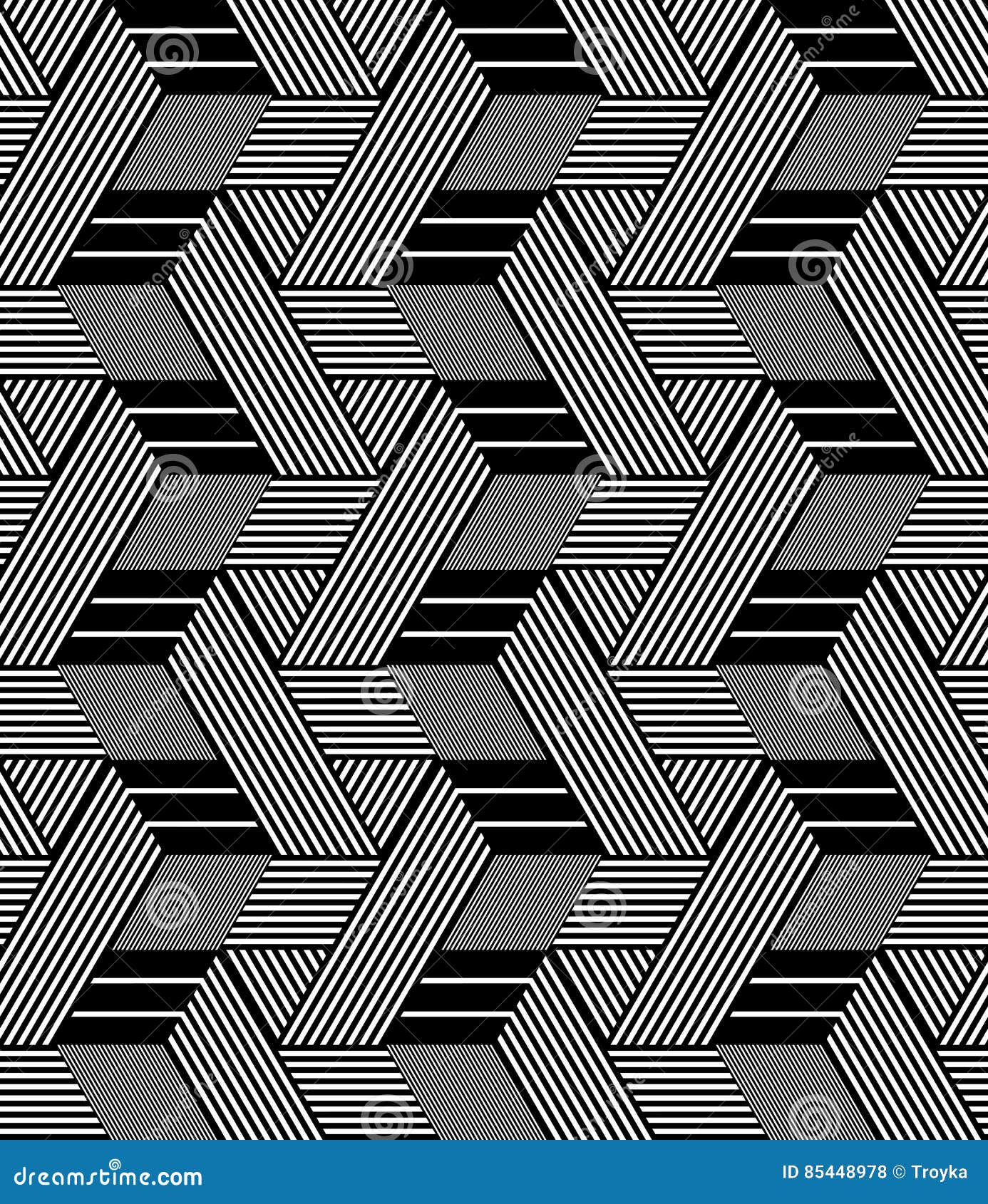Seamless op art pattern. stock vector. Illustration of modern - 85448978