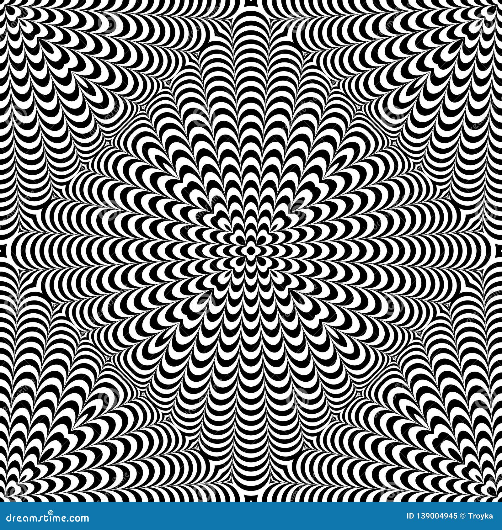 Seamless op art pattern stock vector. Illustration of lines - 139004945
