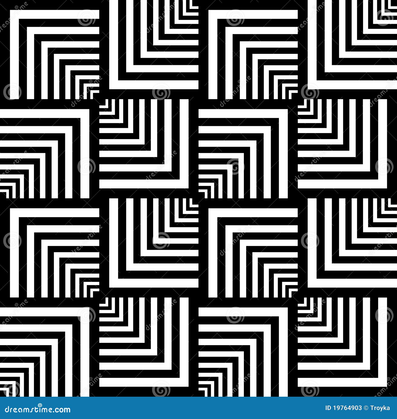 Seamless Op Art Pattern. Geometric Texture Stock Vector - Illustration ...