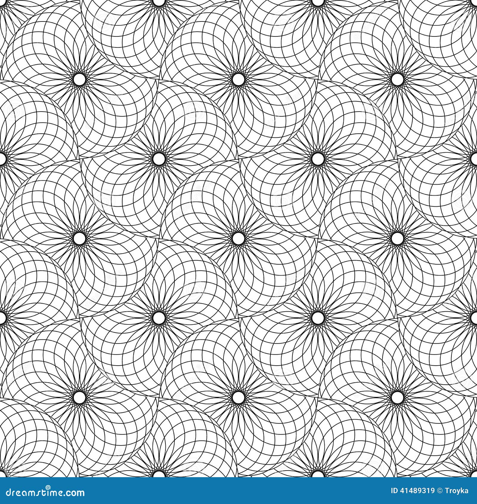 Seamless Op Art Texture With Circle Elements. Stock Vector - Image ...