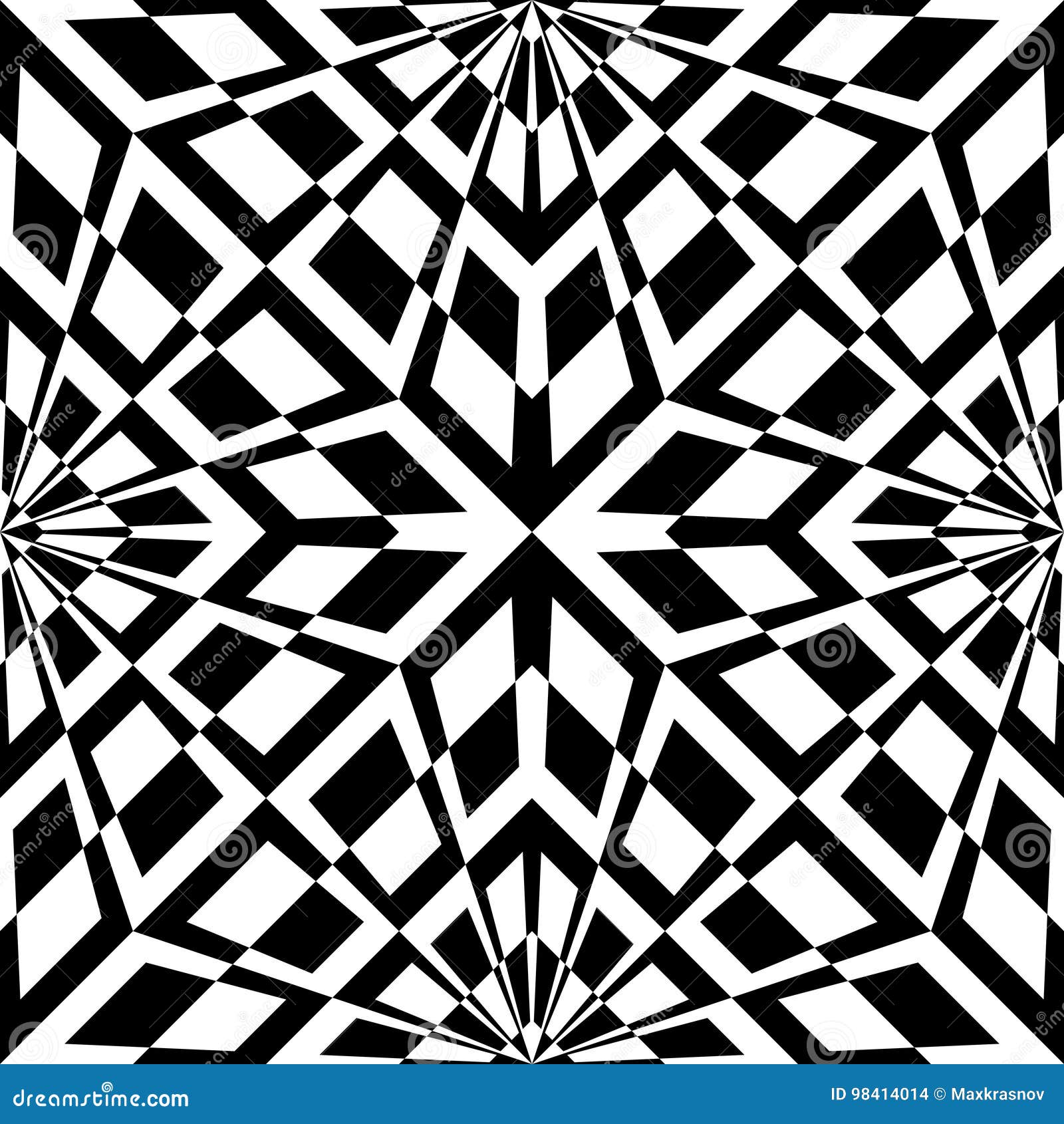 Seamless Optical Illusion Graphic Design Stock Vector - Illustration of ...