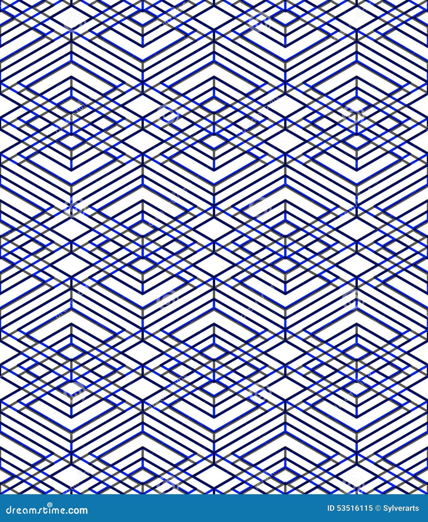 Seamless Optical Ornamental Pattern with Three-dimensional Geometric ...