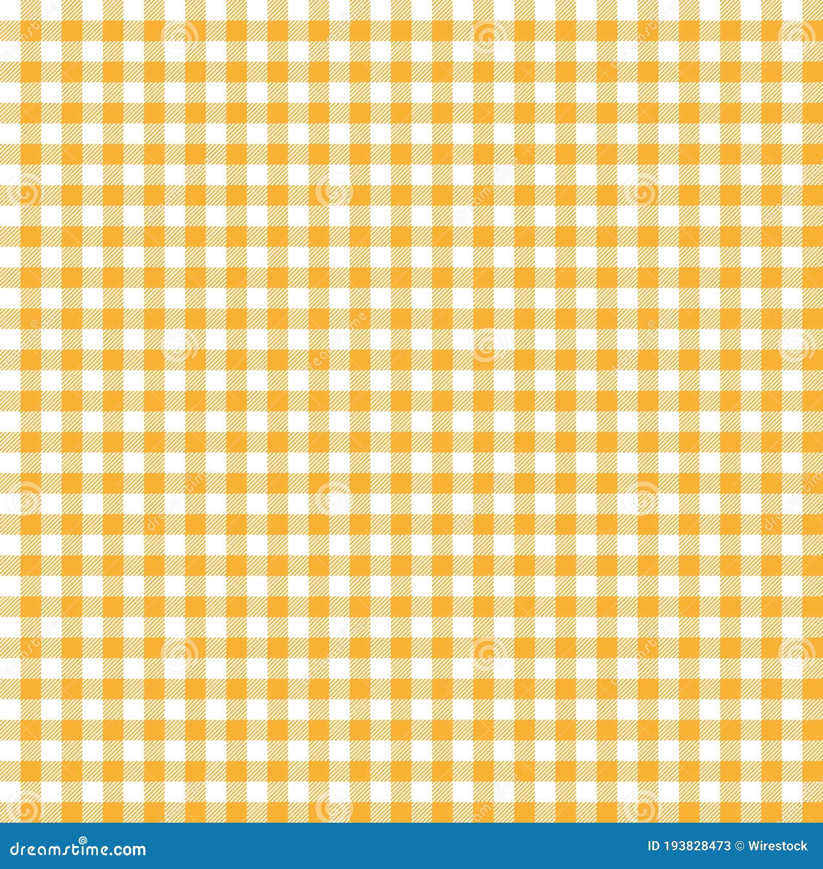Seamless Orange Checkered Tablecloth Pattern Stock Illustration ...