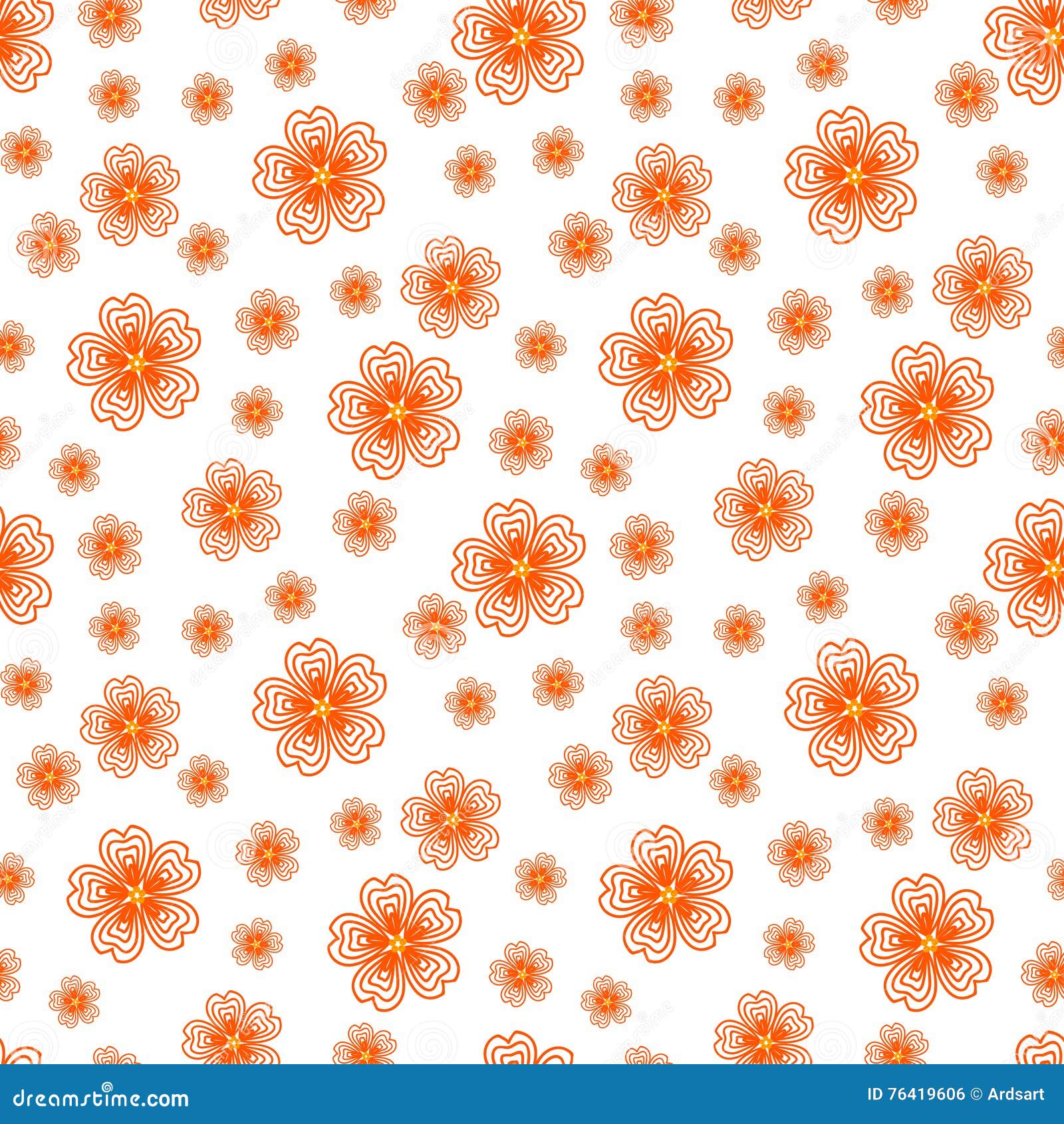 Orange Flower Texture Background