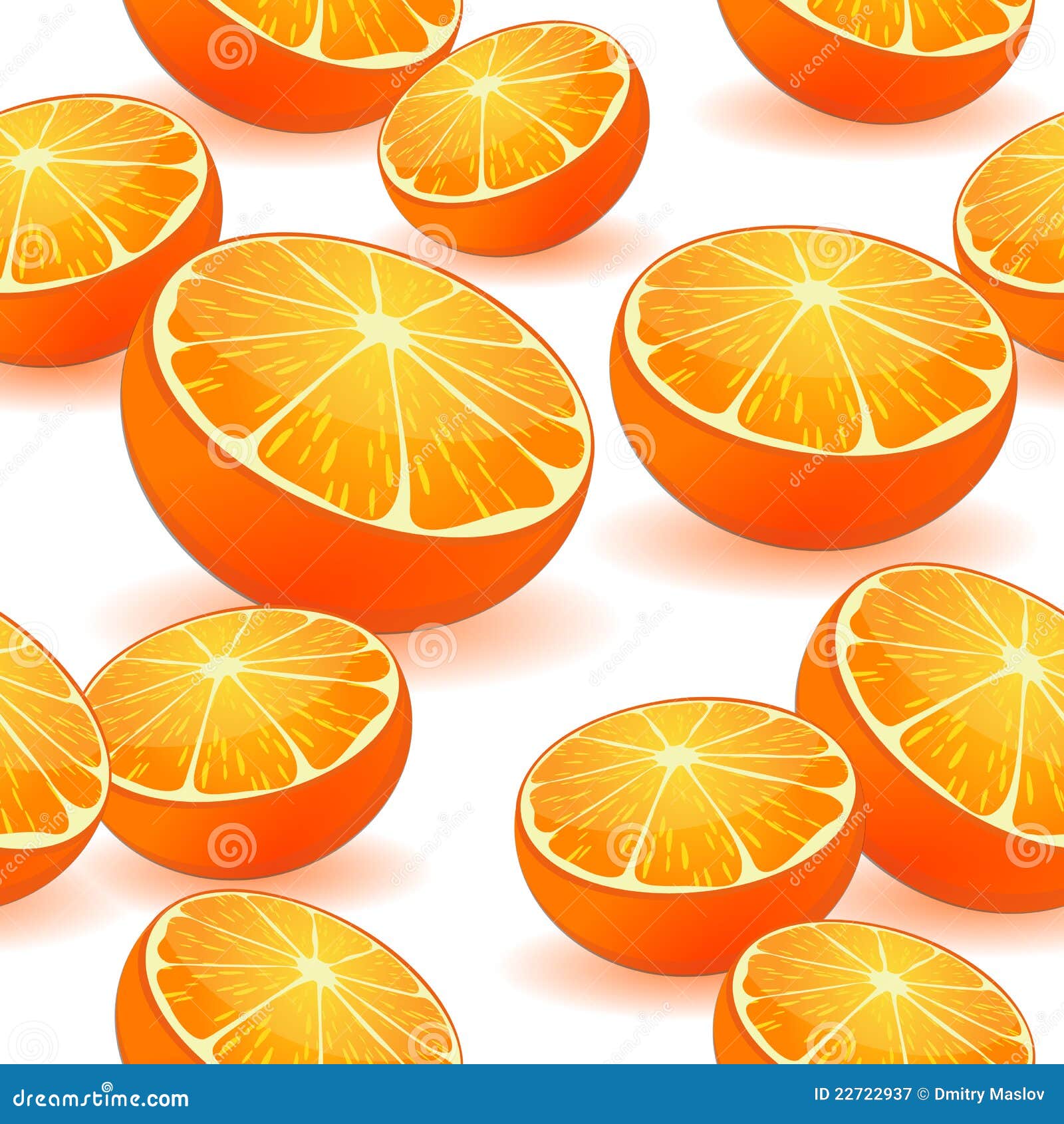 Seamless Orange Pattern stock vector. Illustration of clip - 22722937