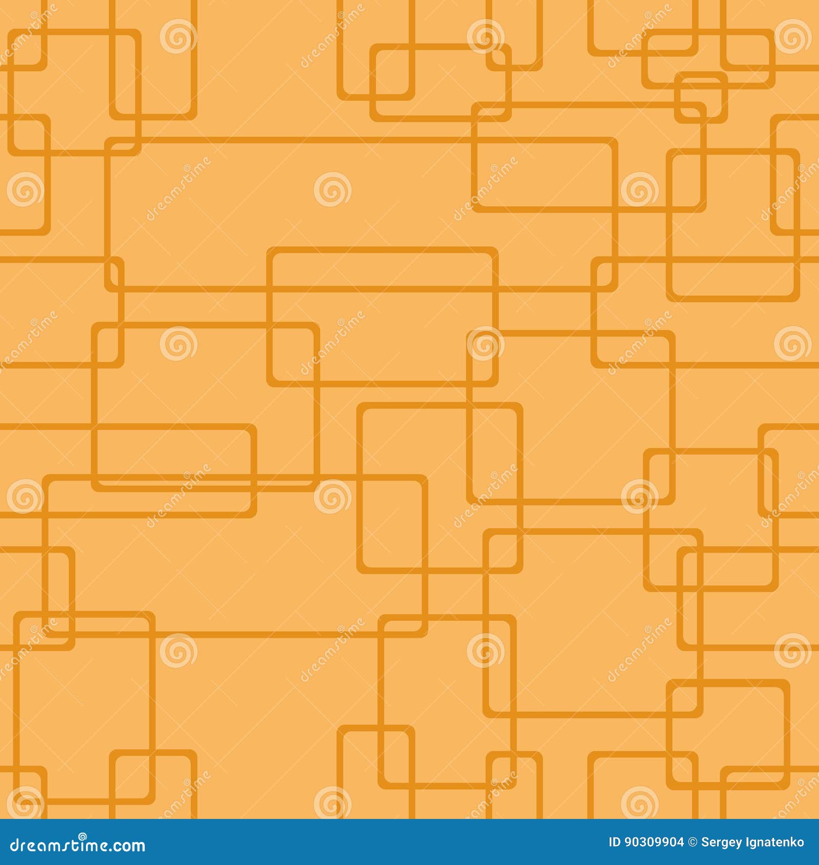 Seamless Orange Pattern. Abstract Geometric Background. Linear ...