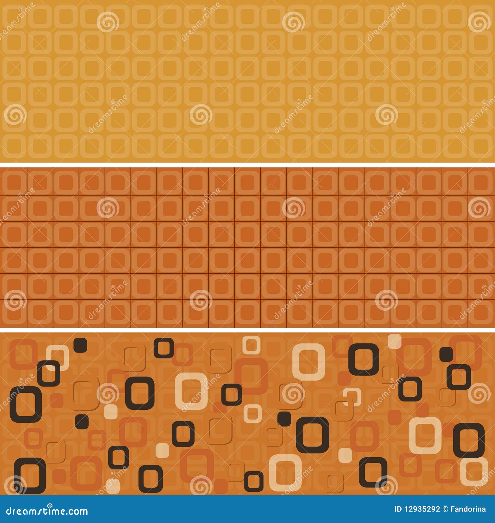 Seamless Orange Rounded Squares Stock Vector - Illustration of painting ...