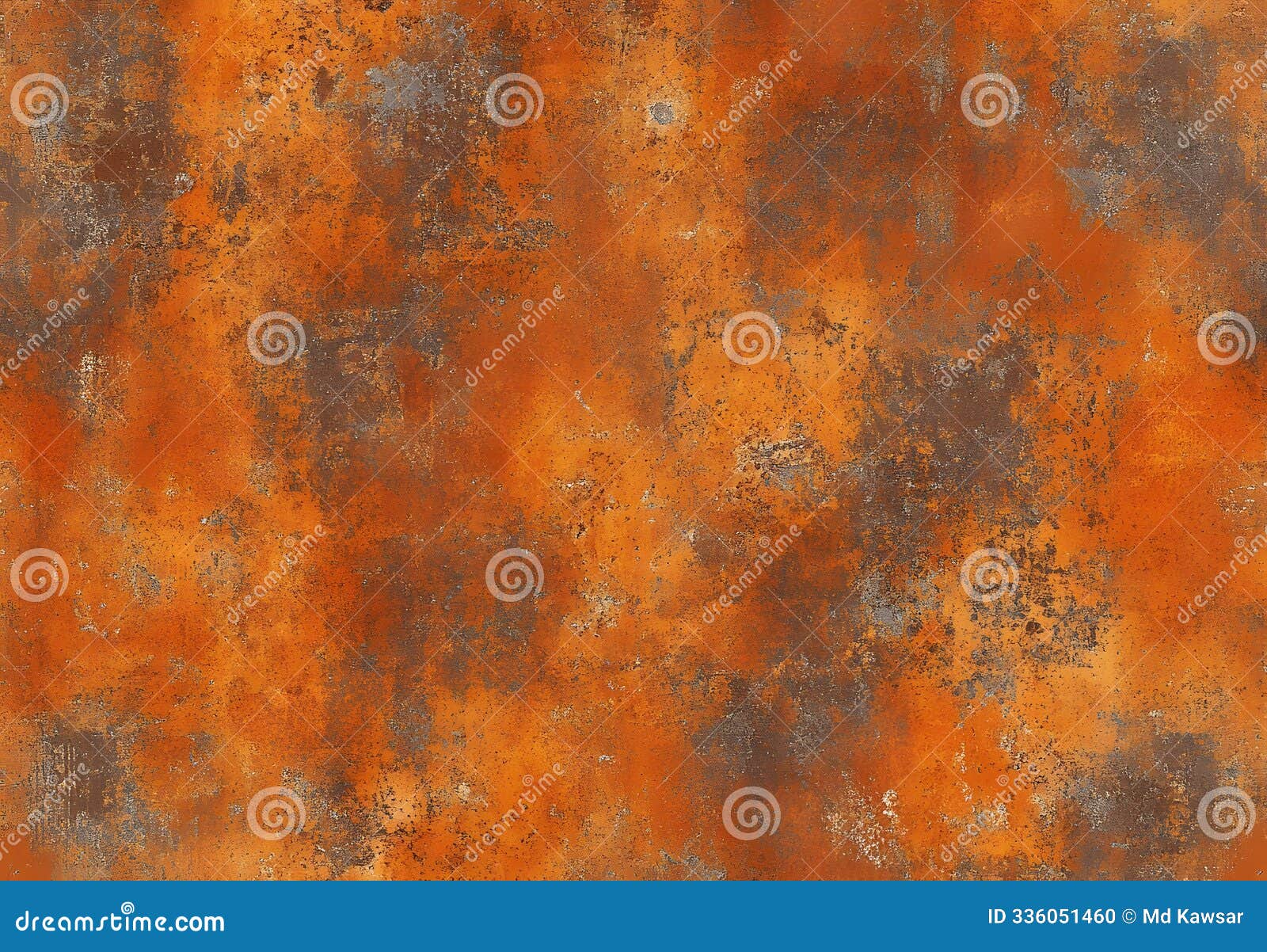 Seamless Orange Rusty Metal Texture Stock Illustration - Illustration ...