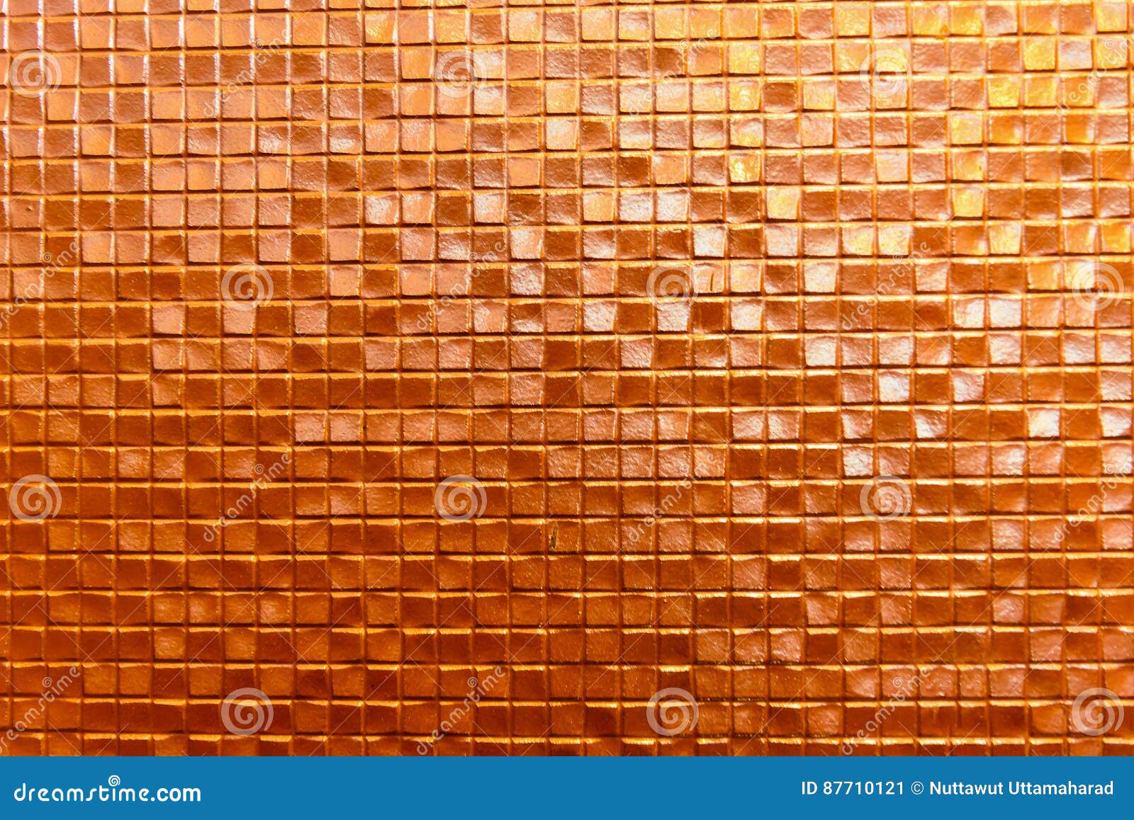 Seamless Orange Wall Ceramic Tile Background Stock Illustration ...