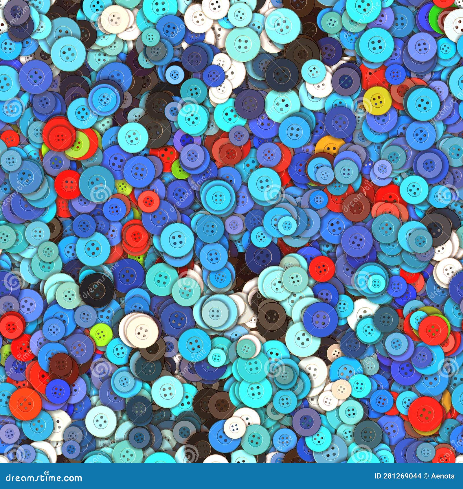 Seamless Orbicular Buttons Pattern Stock Photo | CartoonDealer.com ...