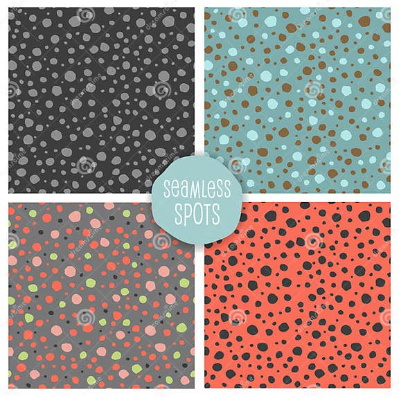 Seamless Organic Random Spots Patterns for Backgrounds, Fabrics ...