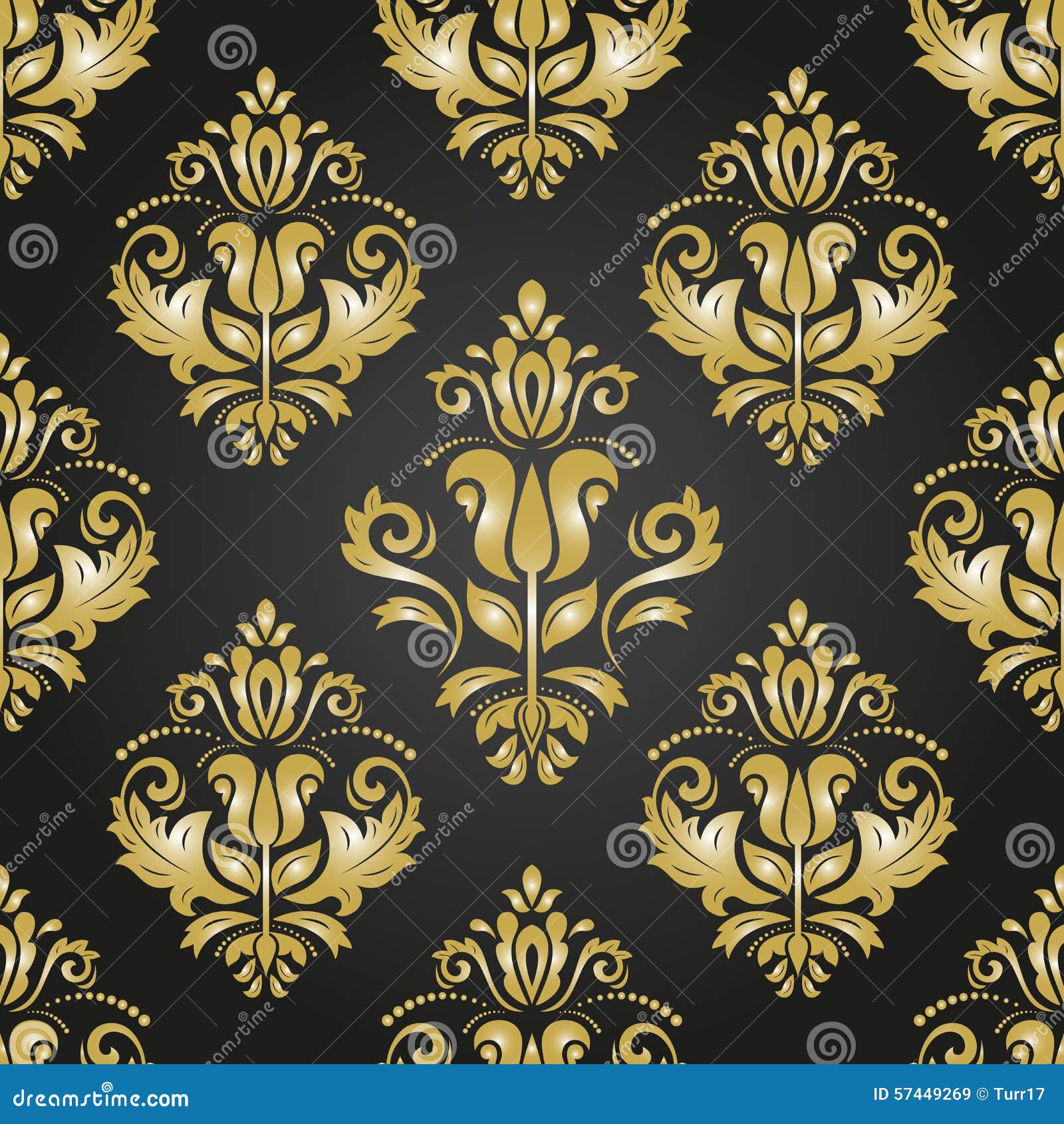 Seamless Orient Vector Background Stock Vector - Illustration of ...