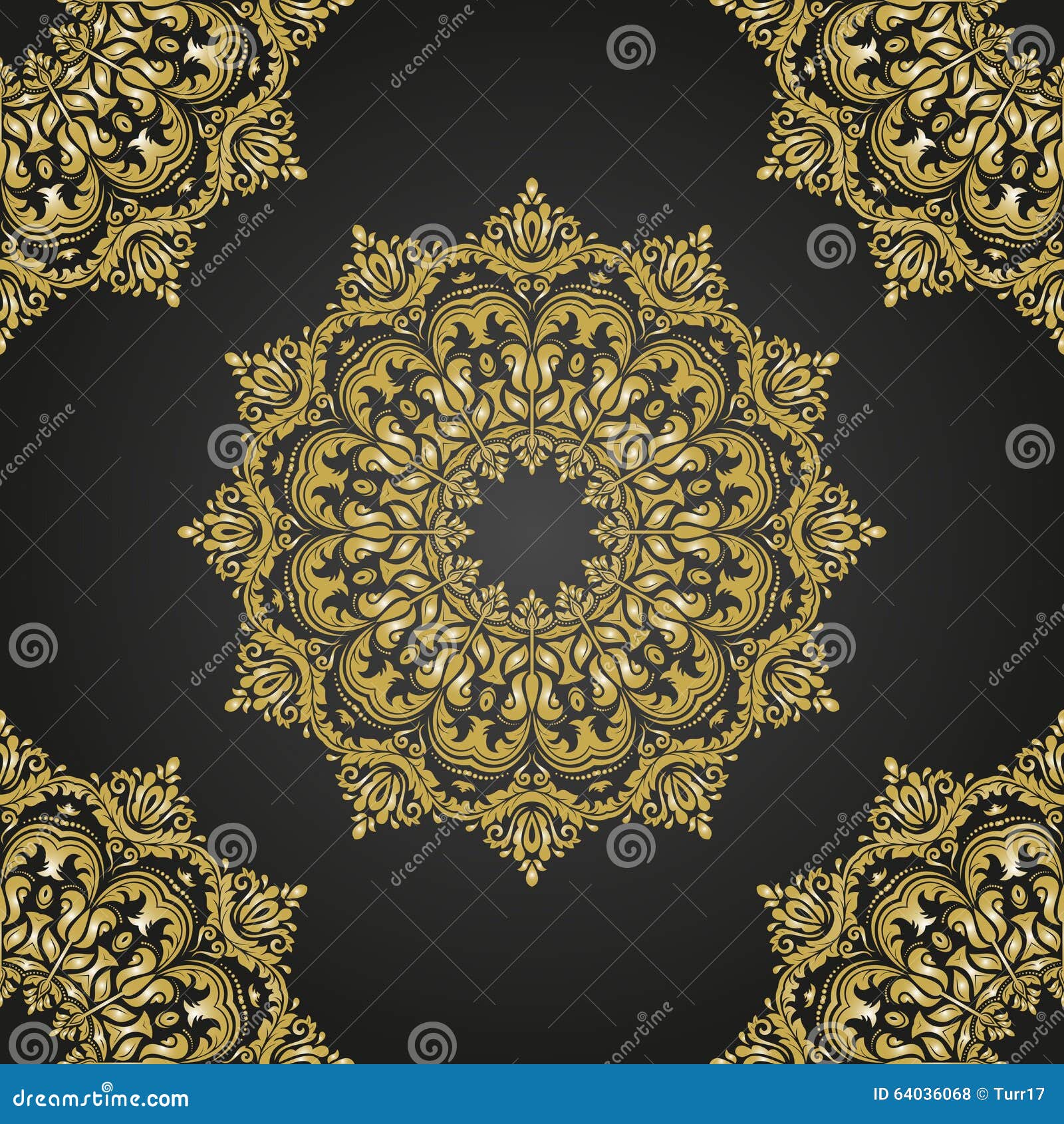 Seamless Oriental Background Stock Illustration - Illustration of ...
