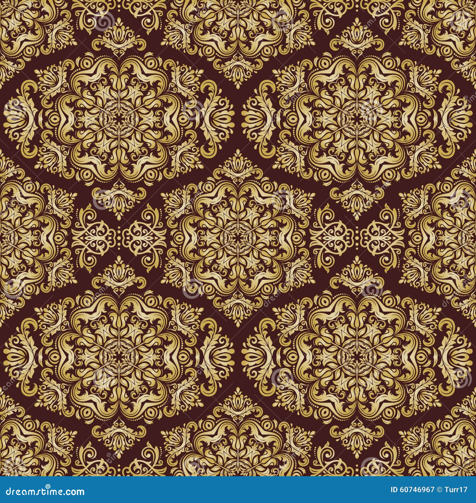 Seamless Oriental Background Stock Illustration - Illustration of ...