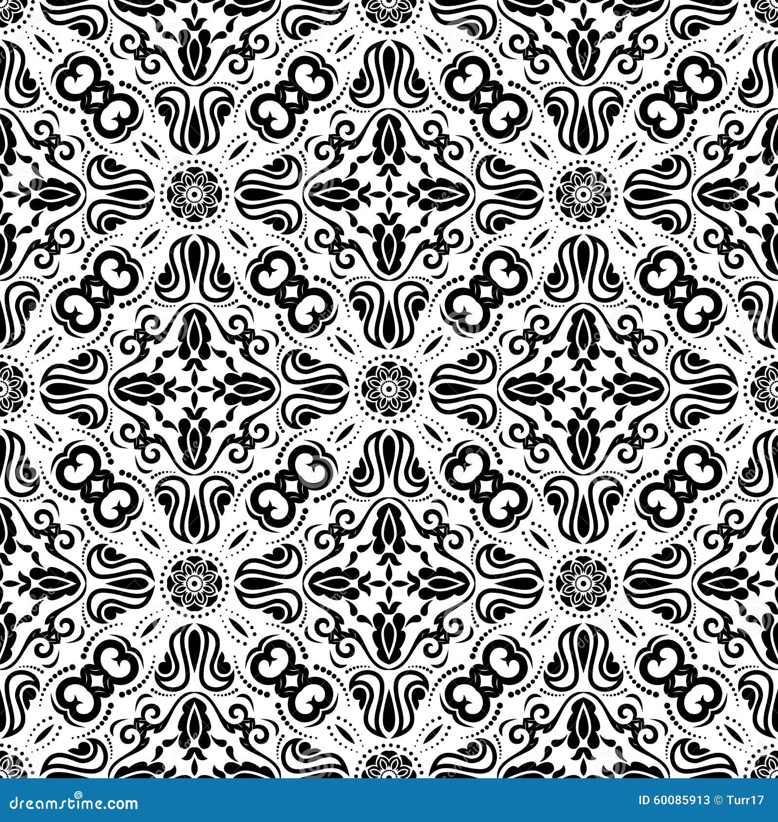 Seamless Oriental Background Stock Illustration - Illustration of ...